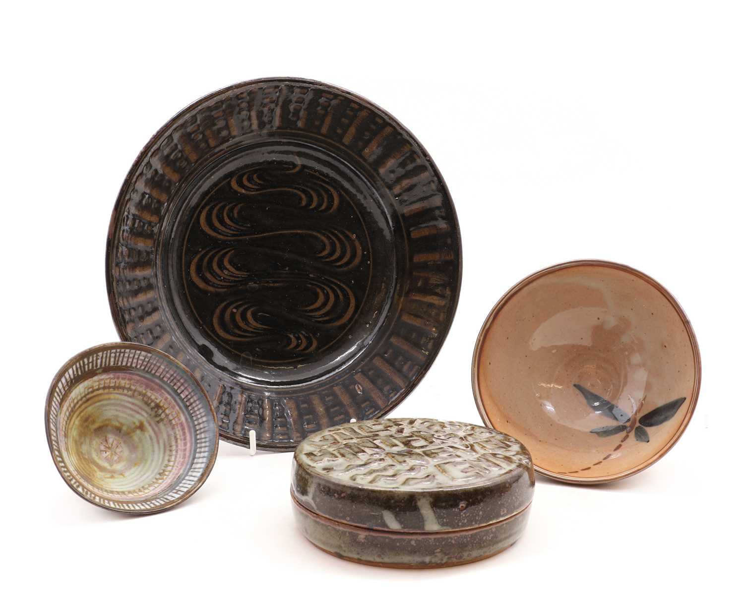 Lot 278 - A collection of British studio pottery,