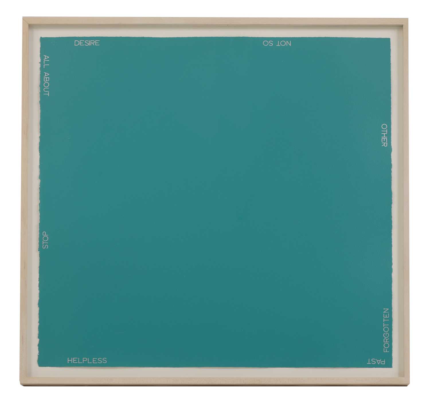 Lot 333 - Robert Barry (American, b.1936)