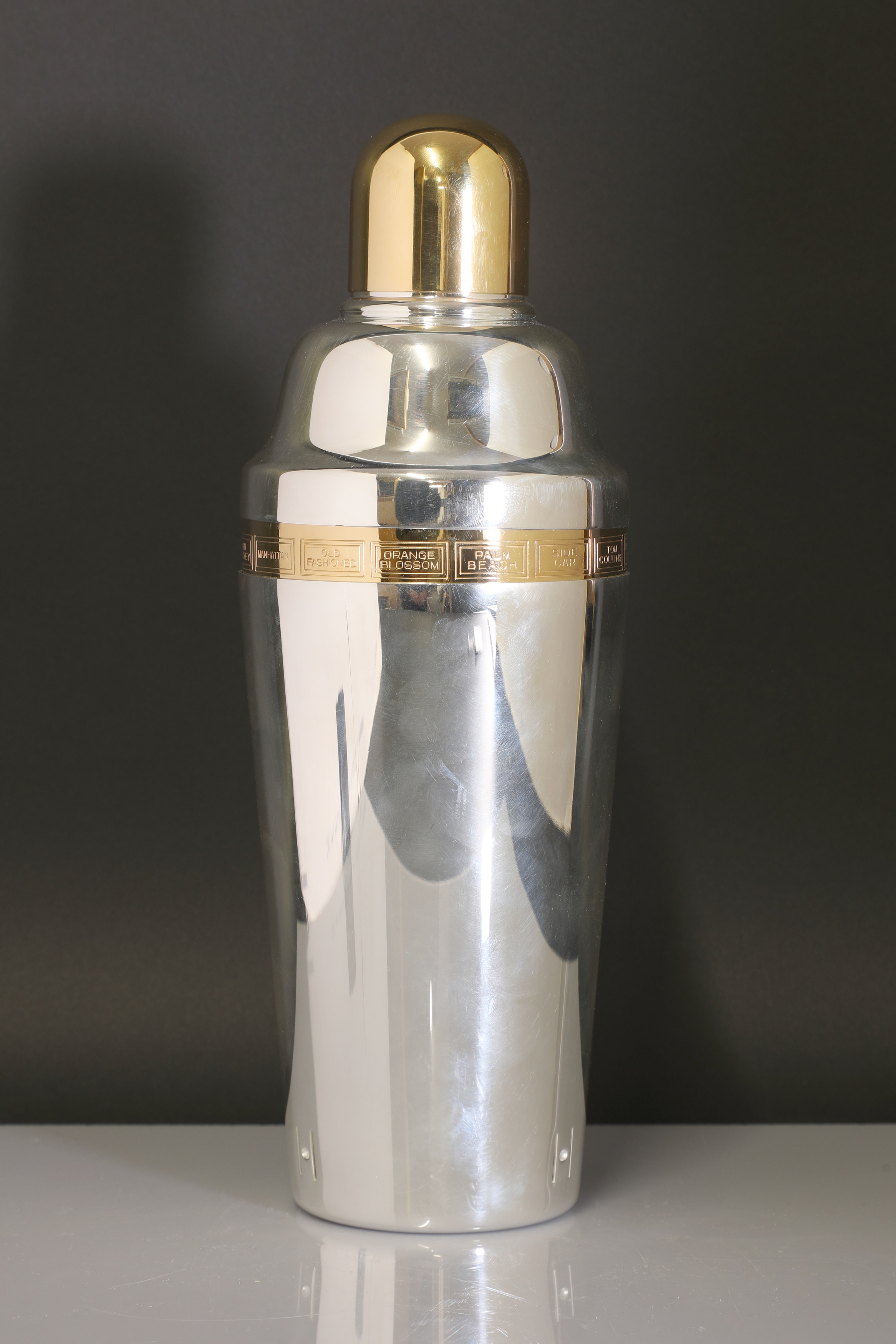Lot 115 - A silver-plated and gilt 'Recipe' cocktail