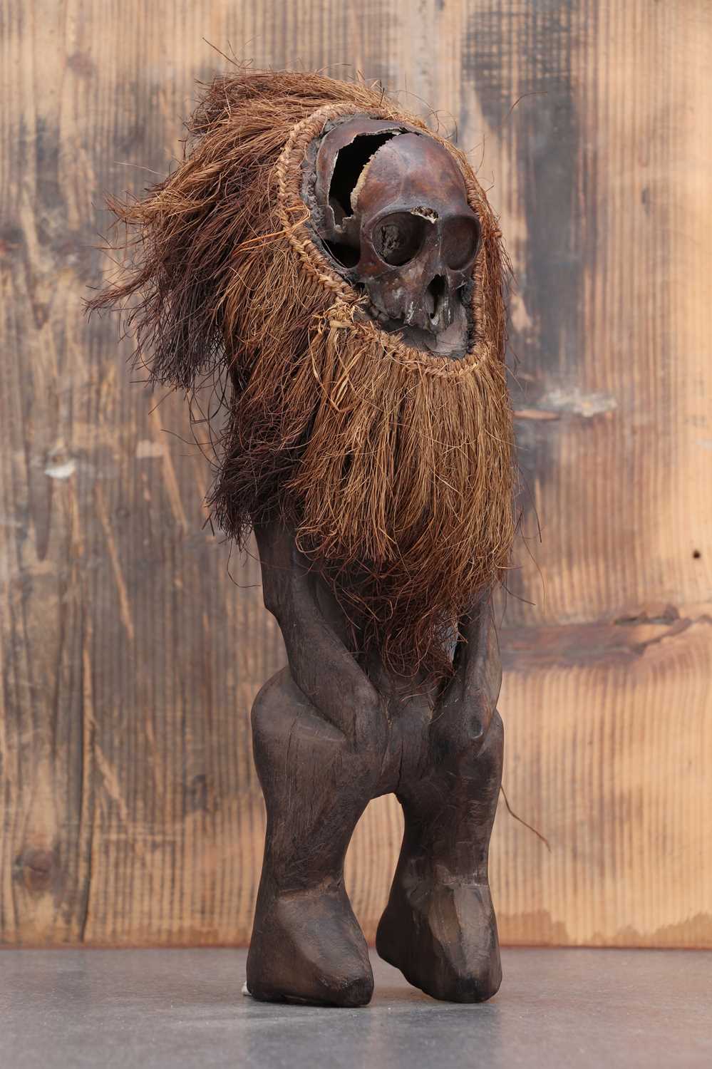Lot 472 - Baule society: a carved Mbra figurine,