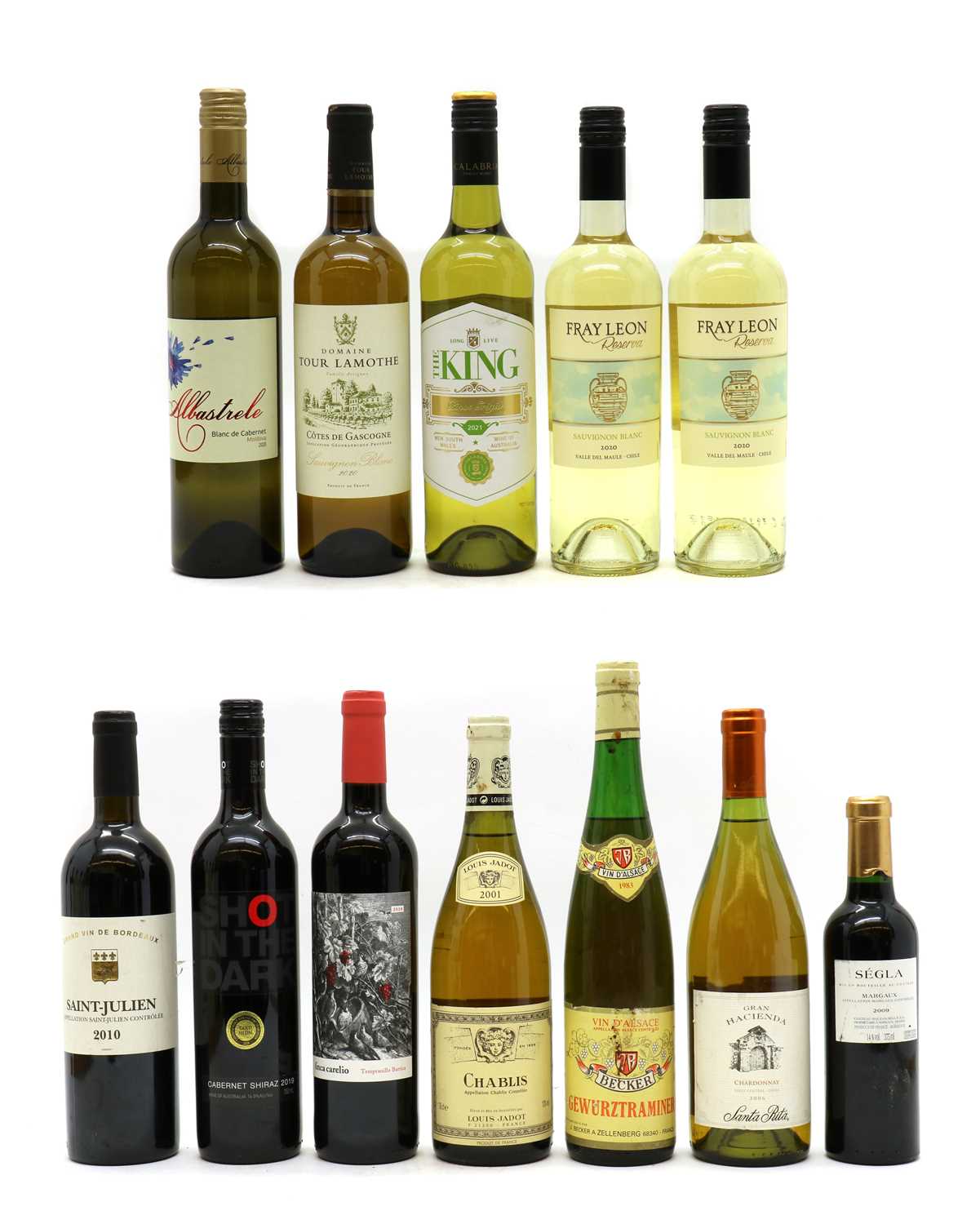 Lot 161 - A selection of red and white wines,