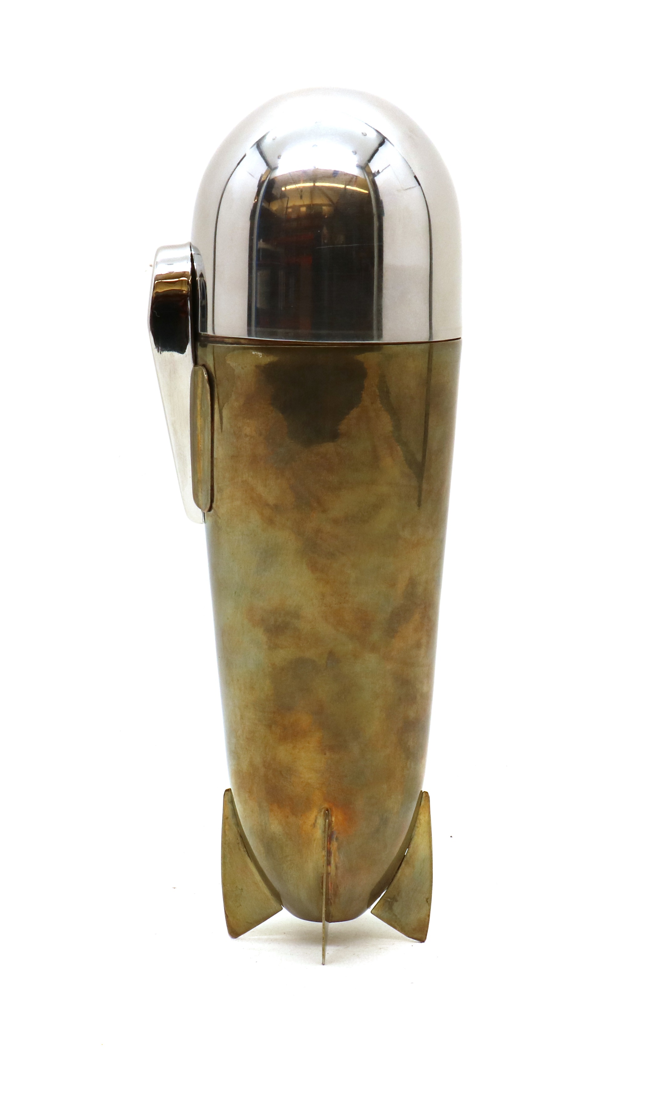 Lot 66 - A German silver-plated 'Zeppelin' cocktail