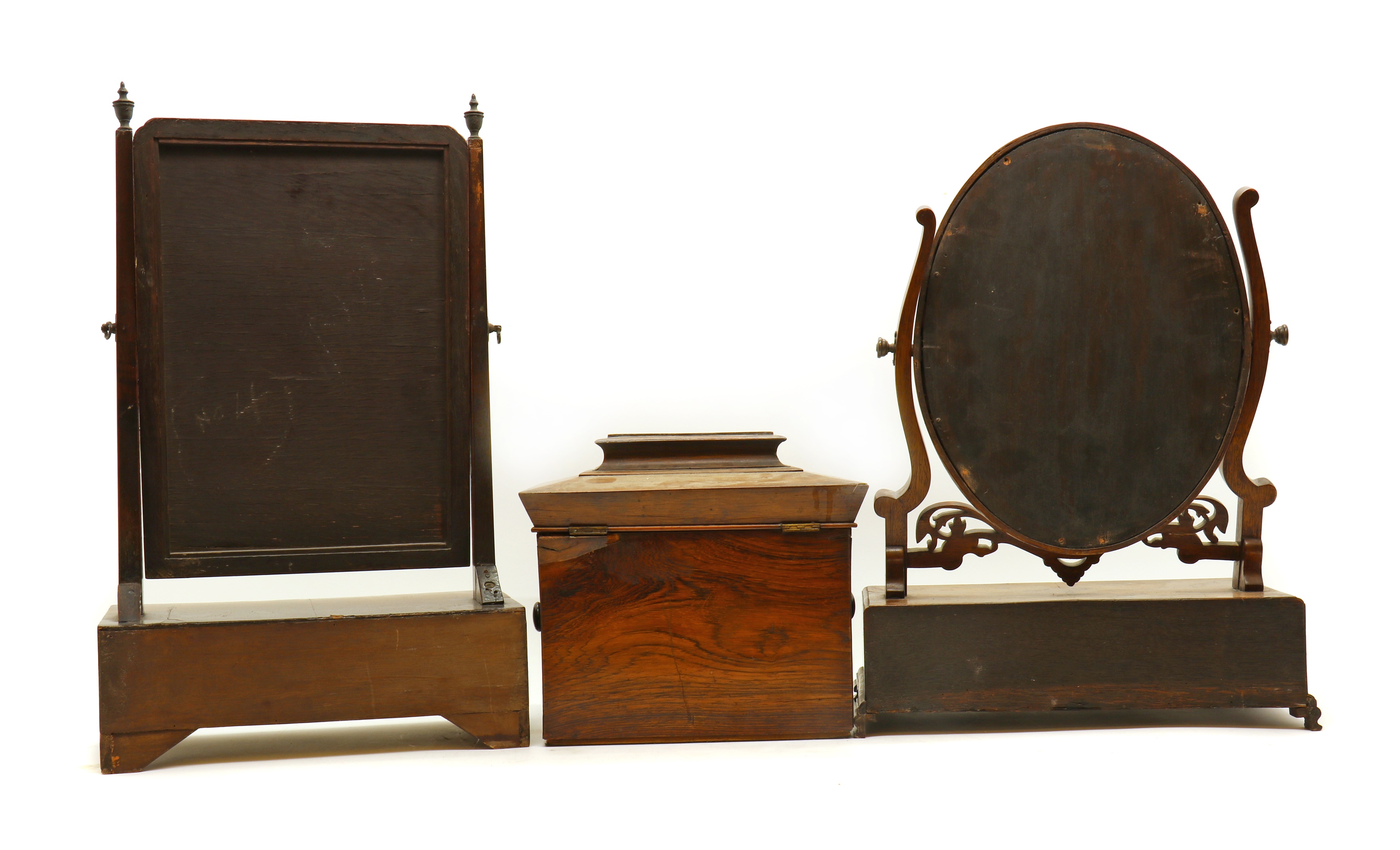 Lot 373 - A Victorian rosewood casket