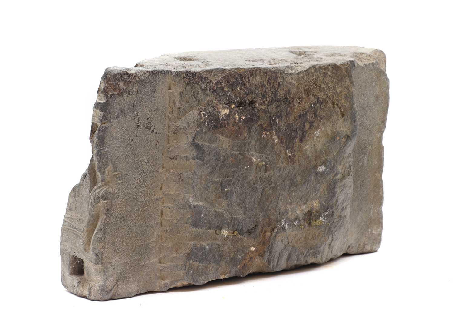 Lot 95 - A grey schist carving of Buddha