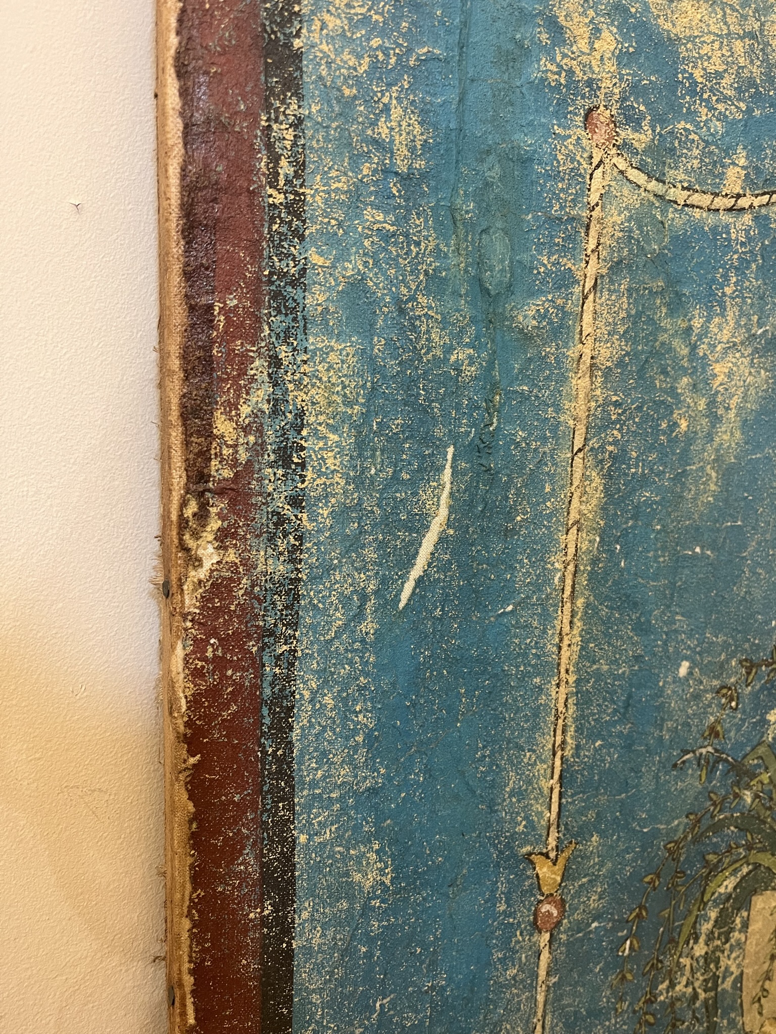 Lot 138 - A Regency-style painted panel,