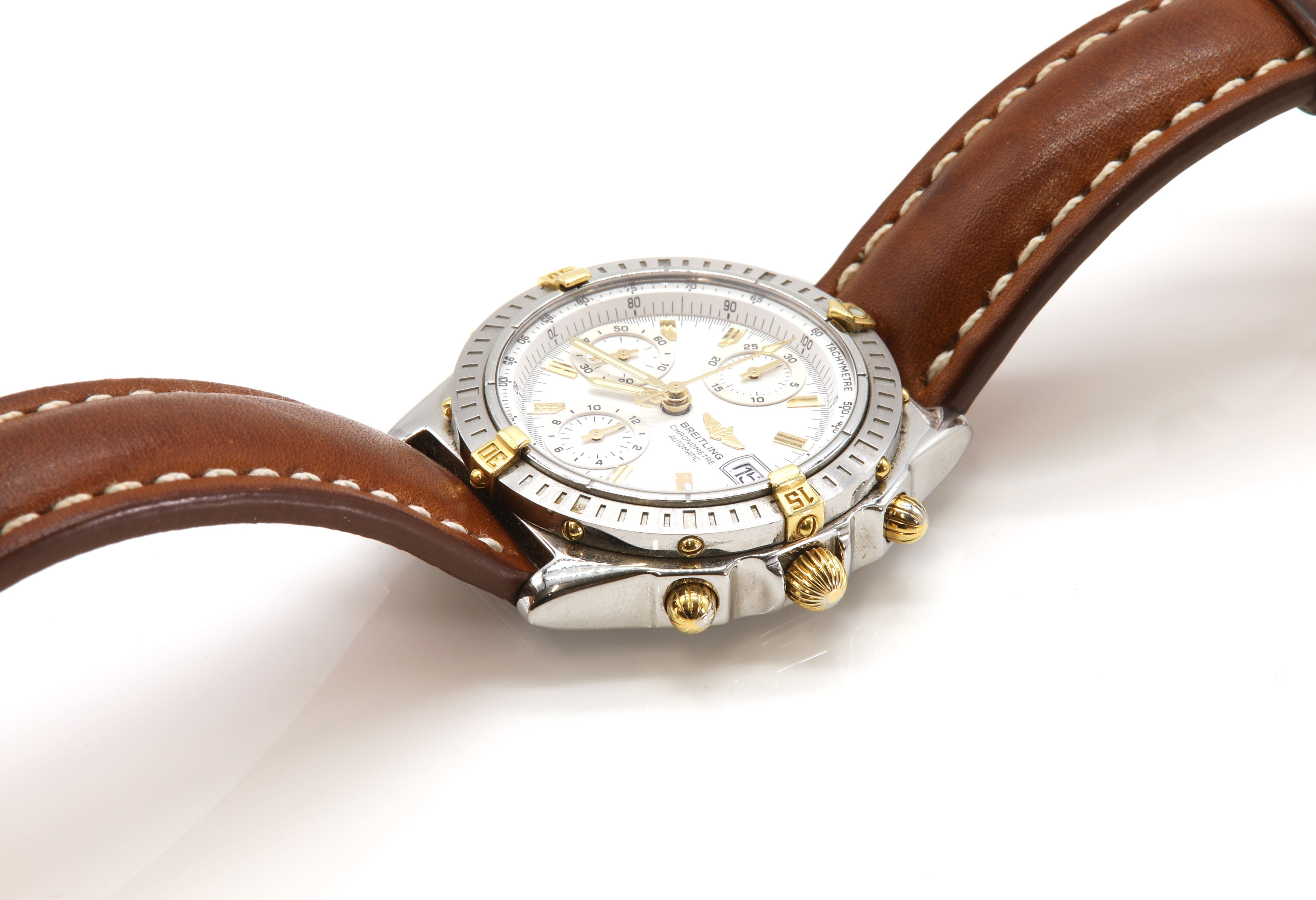 Lot 538 - A gentlemen's bi-colour Breitling