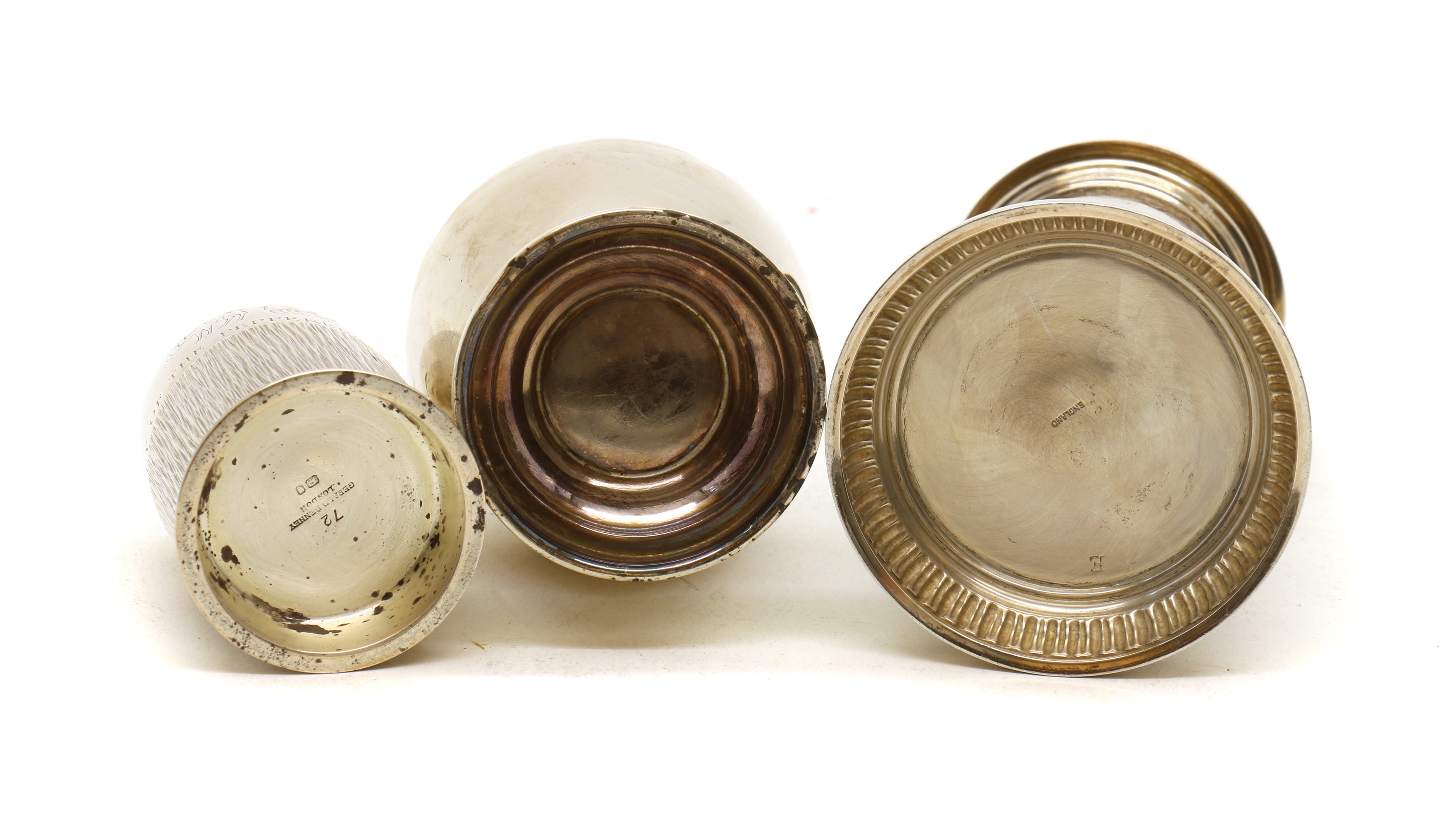 Lot 8 - A Gerald Benney silver salt pot,