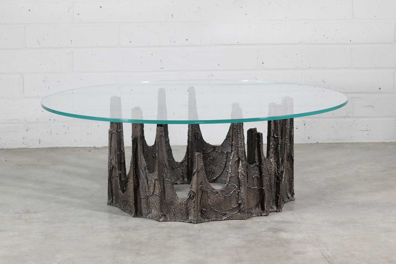 Lot 504 - A bronzed 'Stalagmite' coffee table,