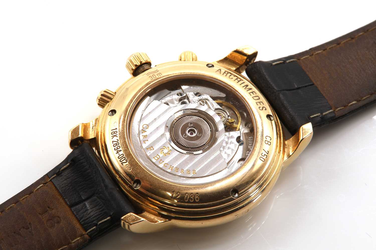 Lot 535 - A gentlemen's 18ct gold Carl F Bucherer