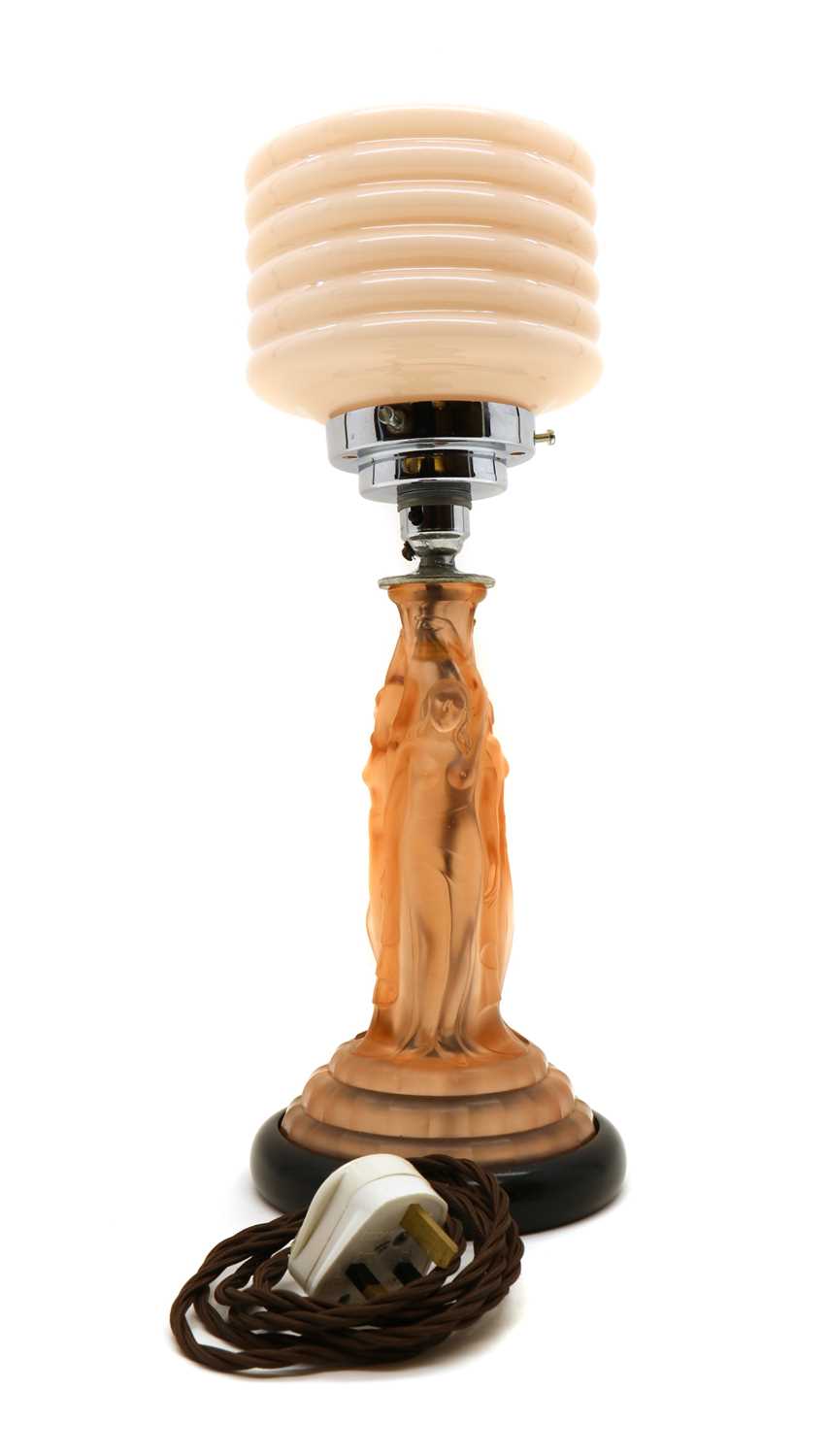 Lot 156 - An Art Deco 'Three Graces' table lamp,
