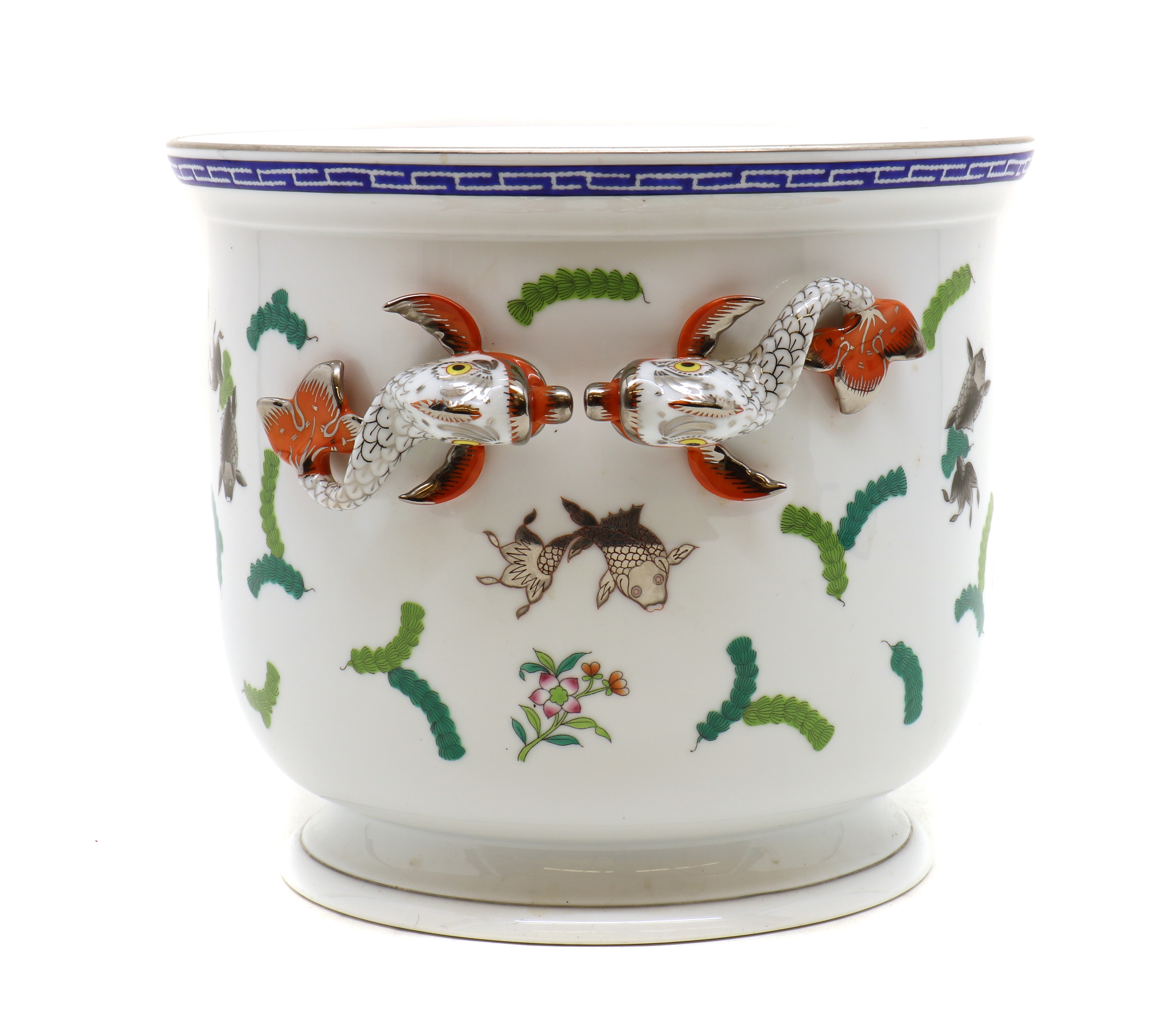 Lot 86 - A Herend 'Poisson' pattern porcelain