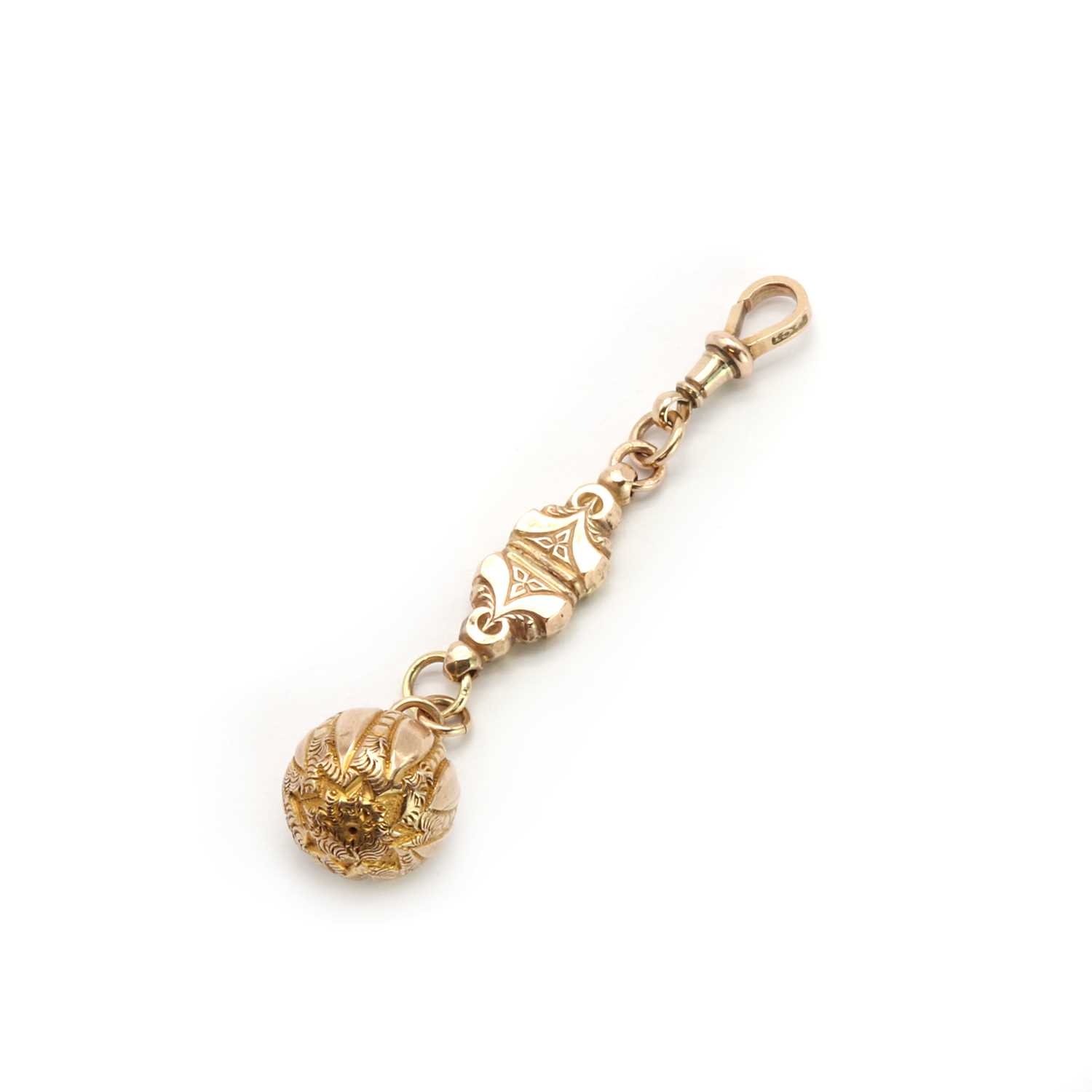 Lot 228 - A gold fob charm,