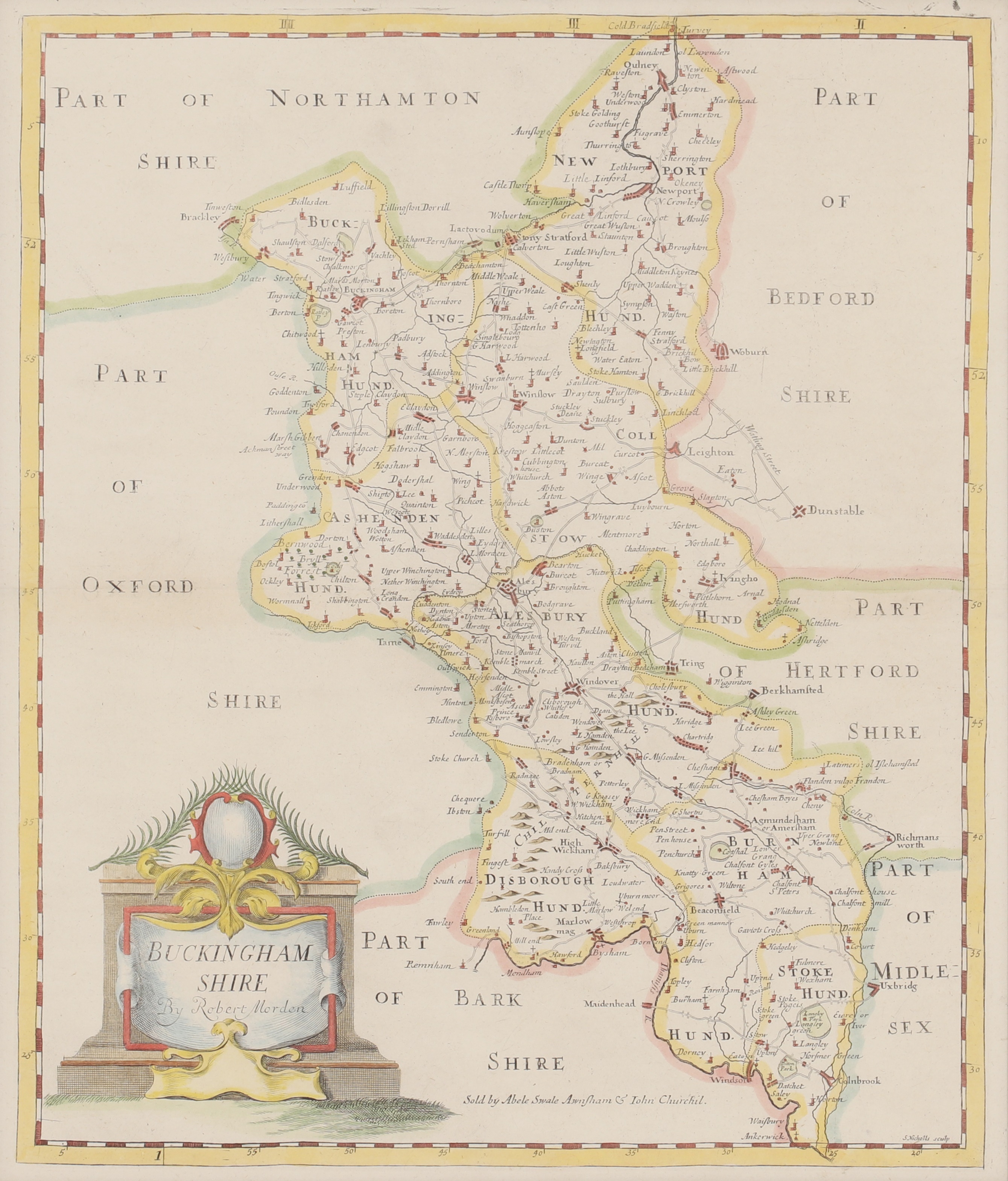 Lot 21 - Two Morden maps,