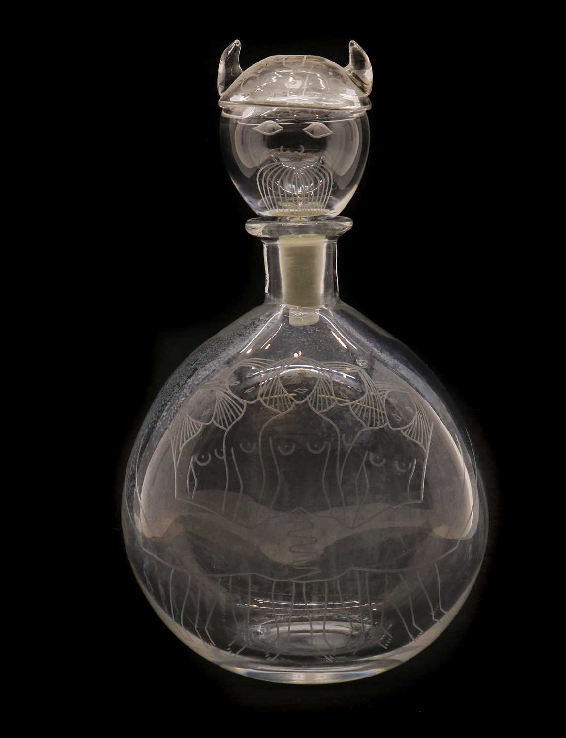 Lot 277 - An Orrefors 'Viking' decanter,