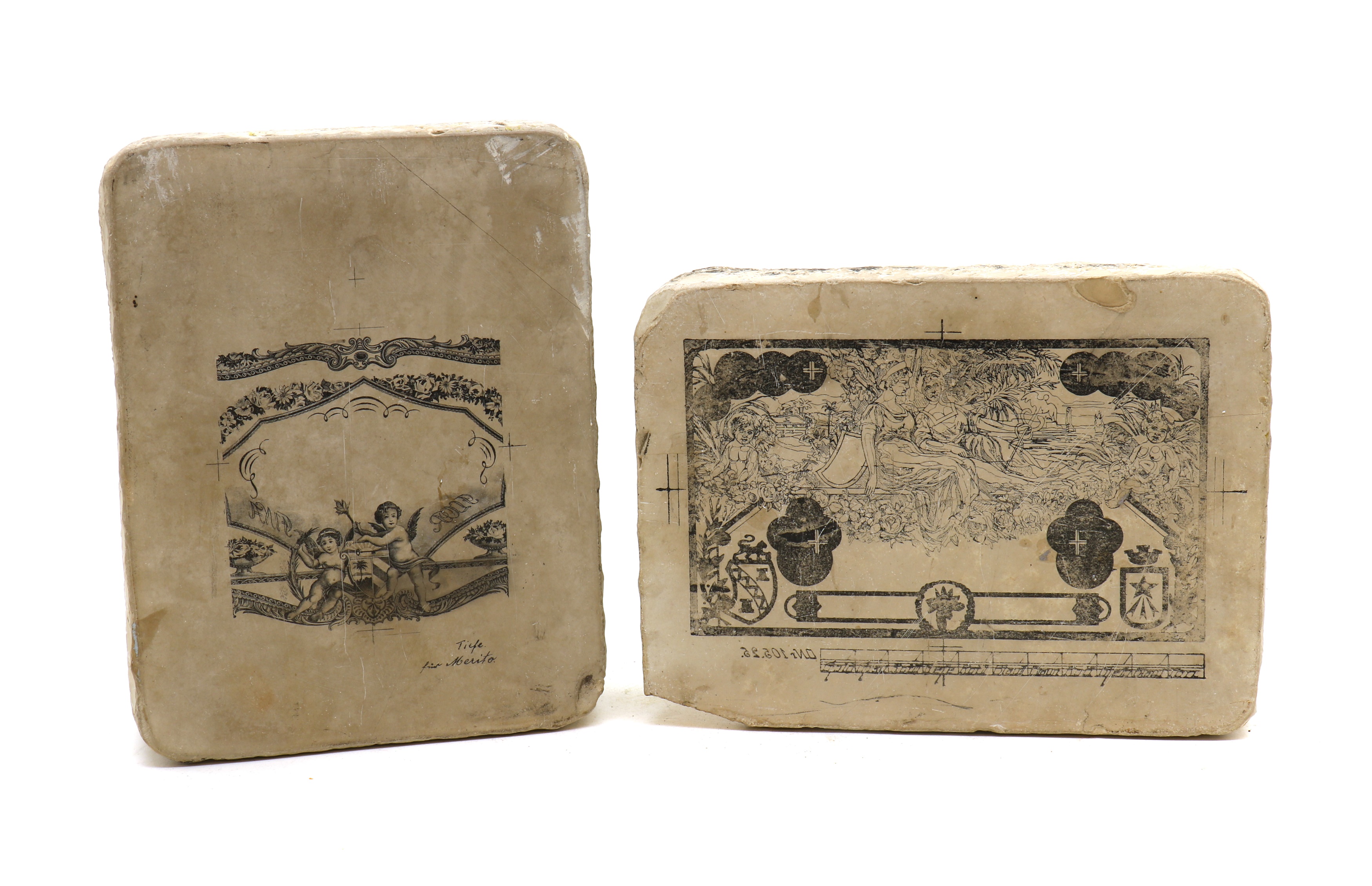 Lot 316 - A lithography stone,