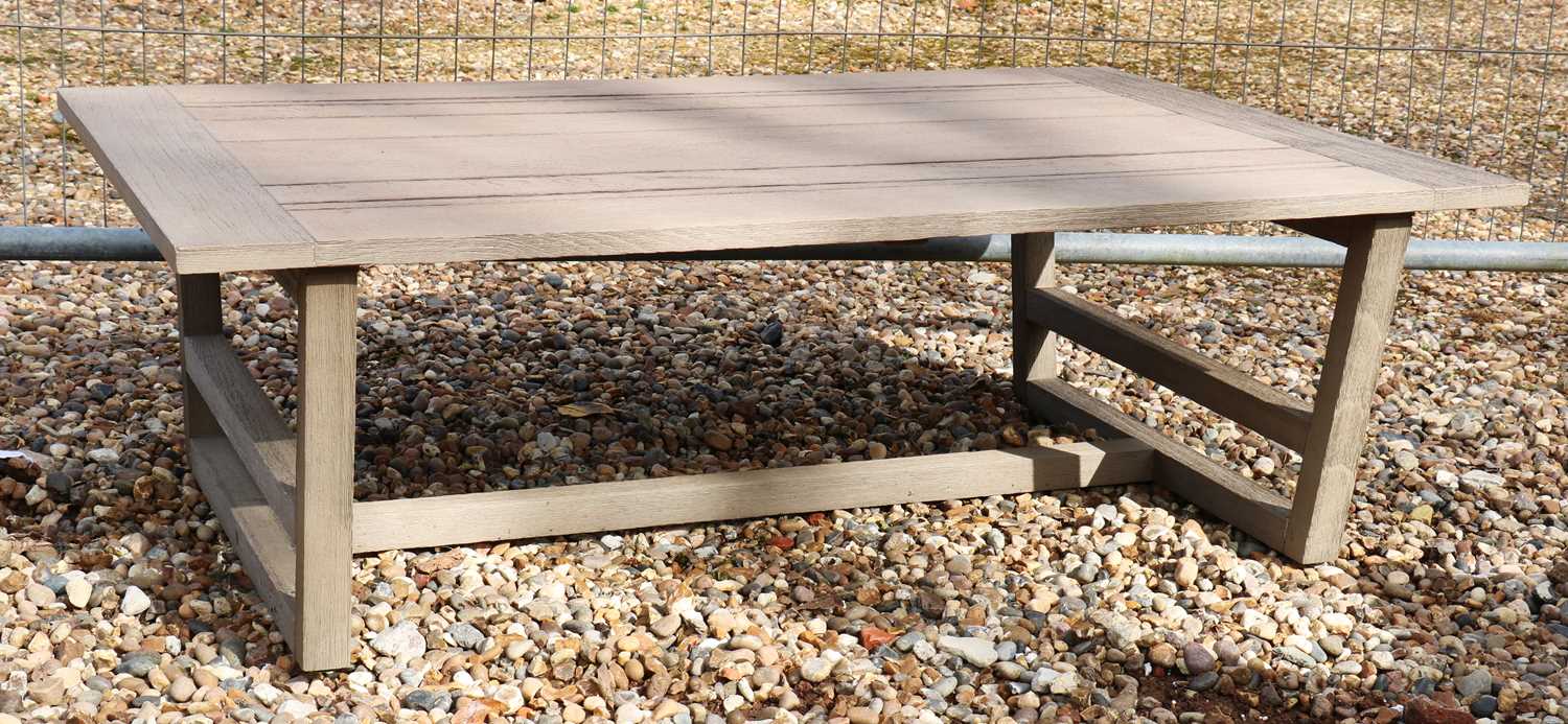 Lot 553 - An Italian 'Costes' pickled teak coffee