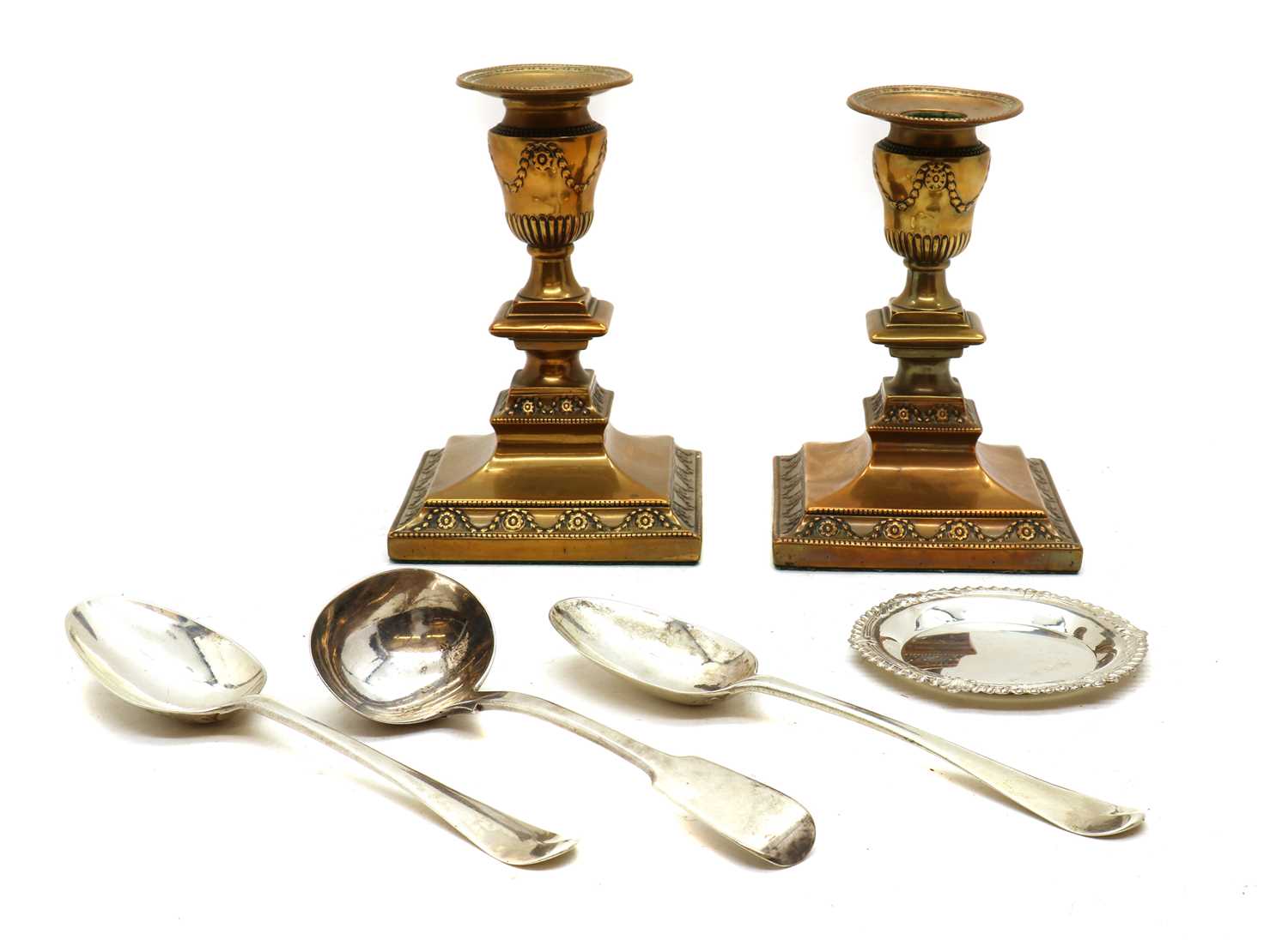 Lot 56 - A pair of Georgian silver tablespoons,