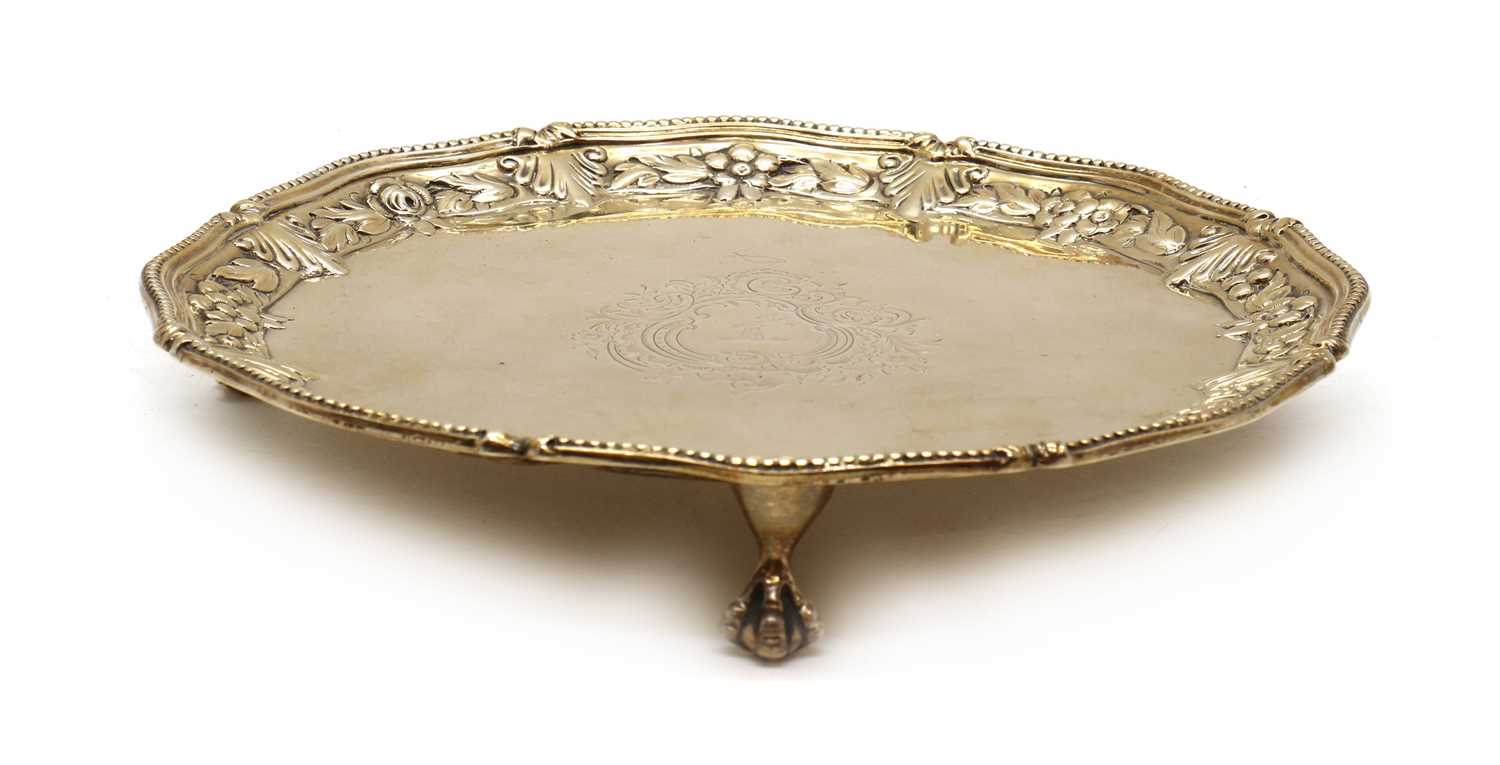 Lot 2 - A Victorian silver salver