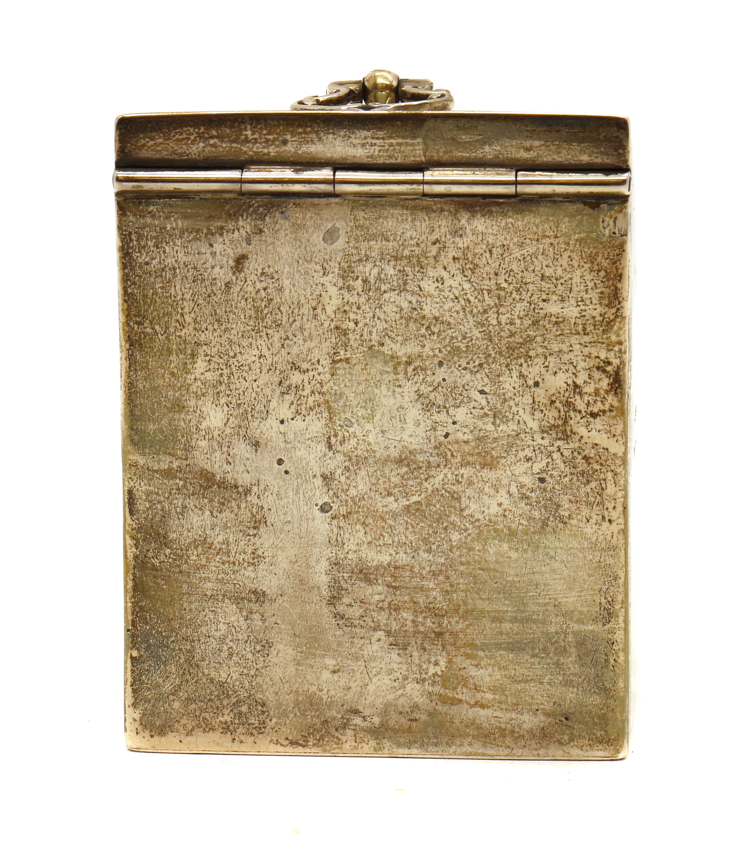 Lot 4 - A novelty silver tea caddy,