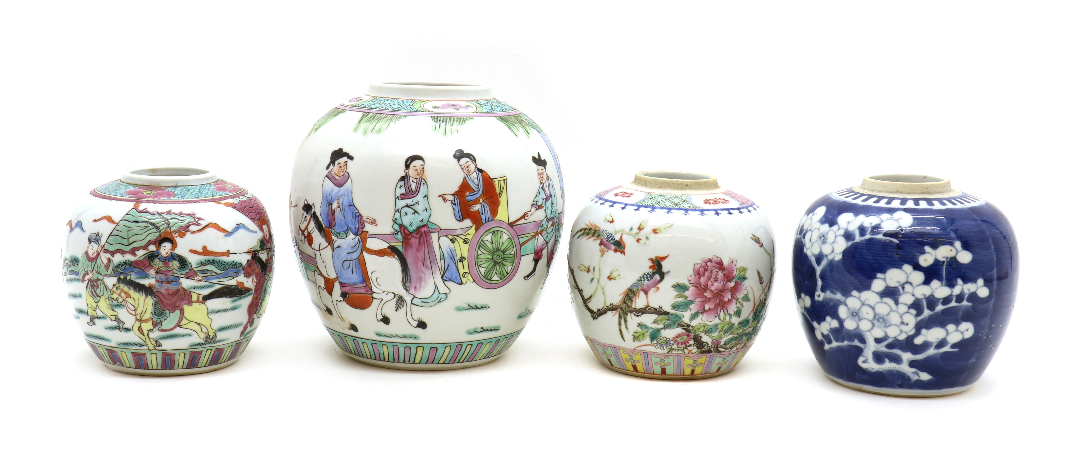 Lot 182 - A collection of Chinese jars,