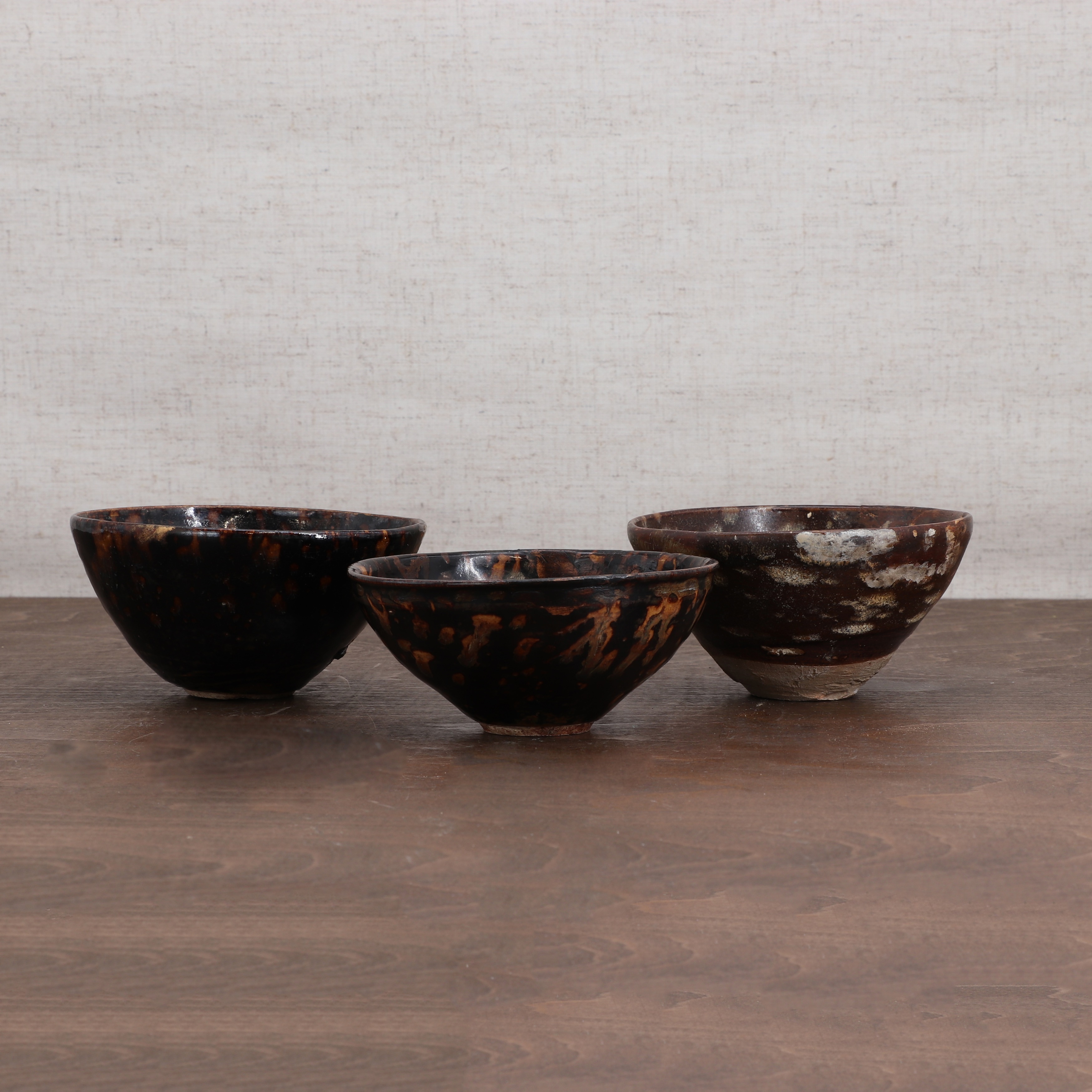 Lot 52 - Three Chinese Jizhou ware bowls,