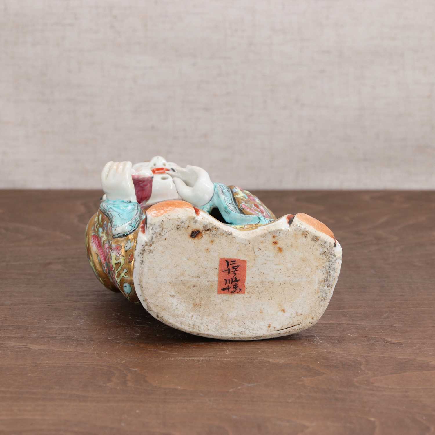 Lot 130 - A Chinese famille rose figure,