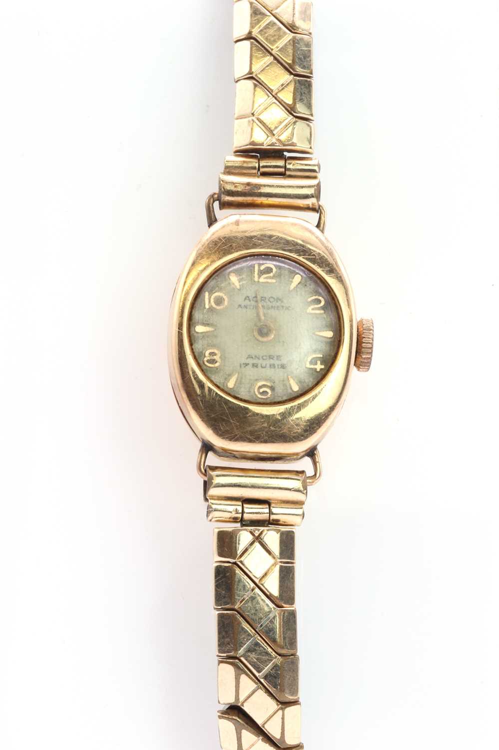 Lot 296 - A Ladies' 18ct gold Acron mechanical