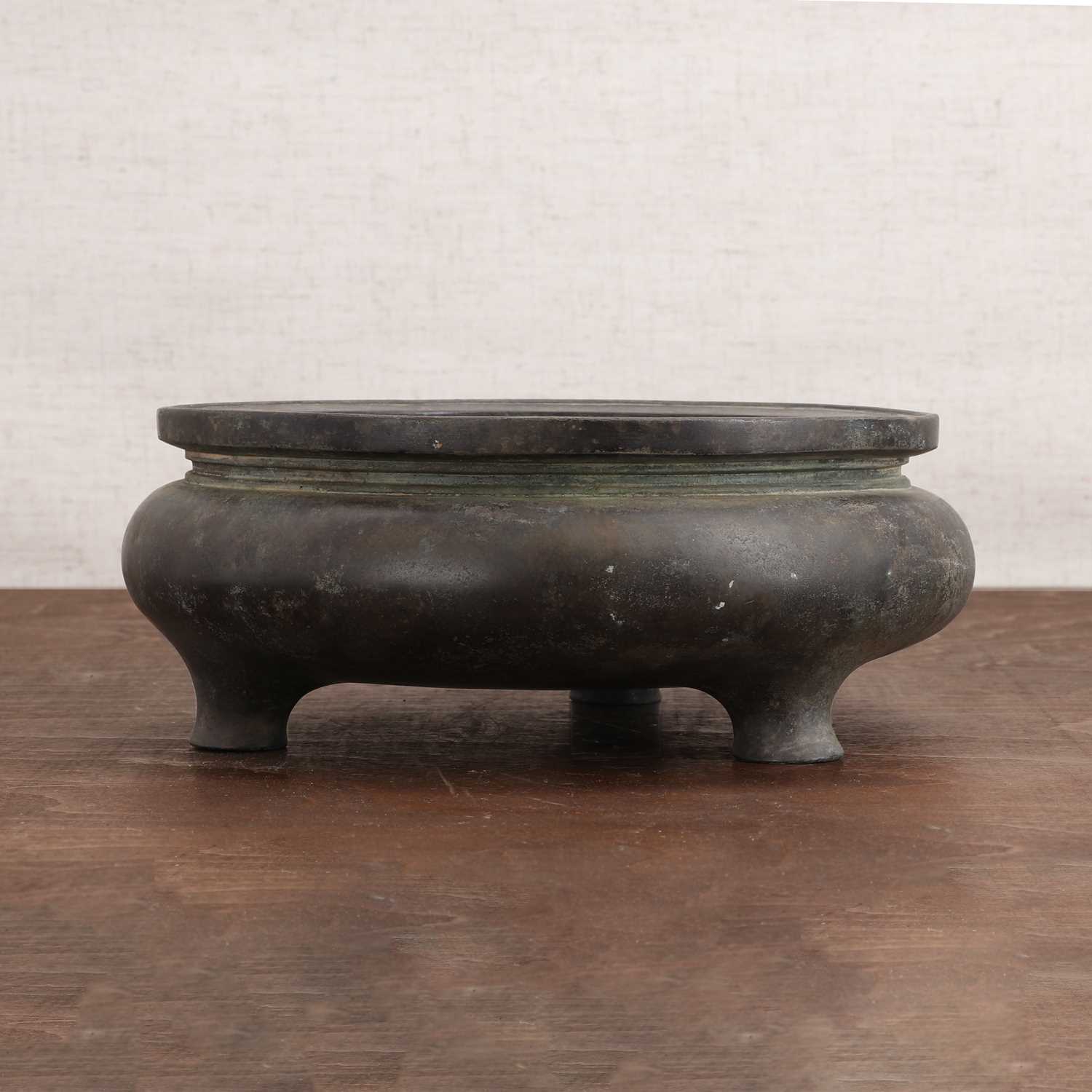 Lot 441 - A Chinese bronze incense burner,