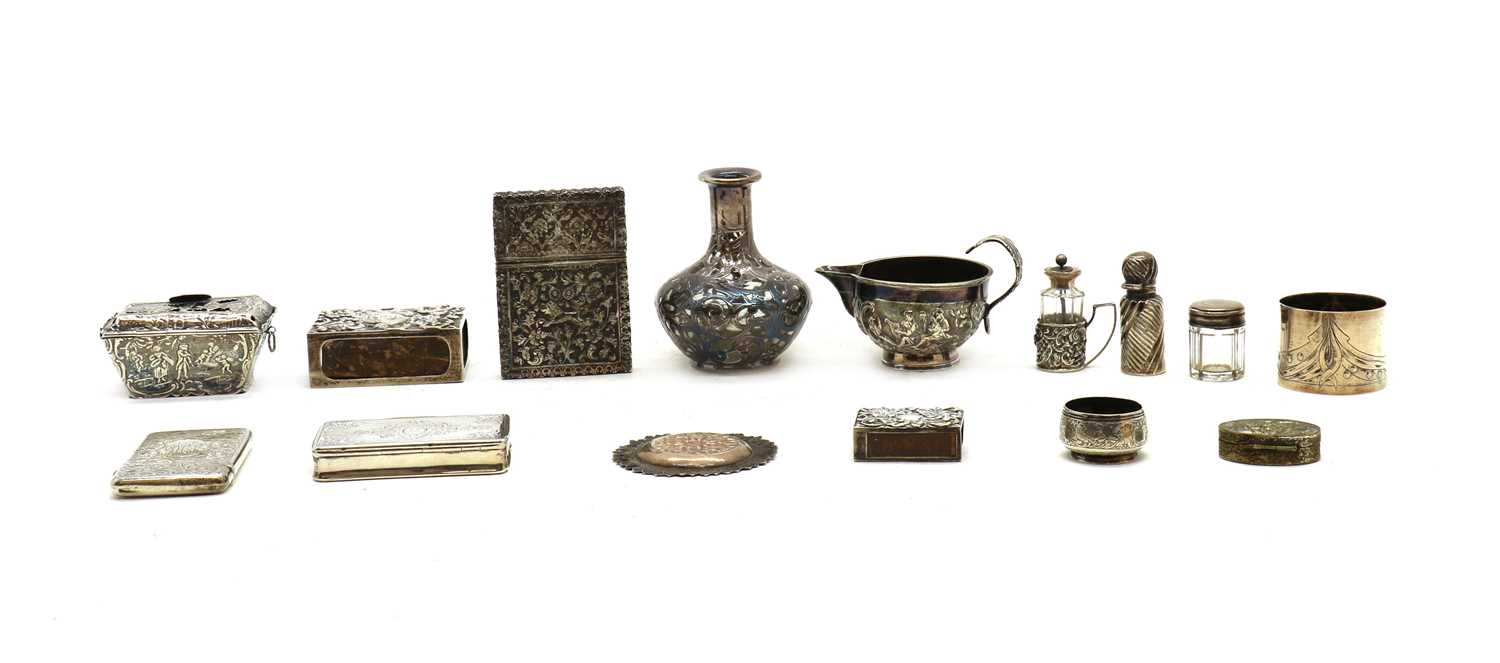 Lot 6 - A collection of silver items,