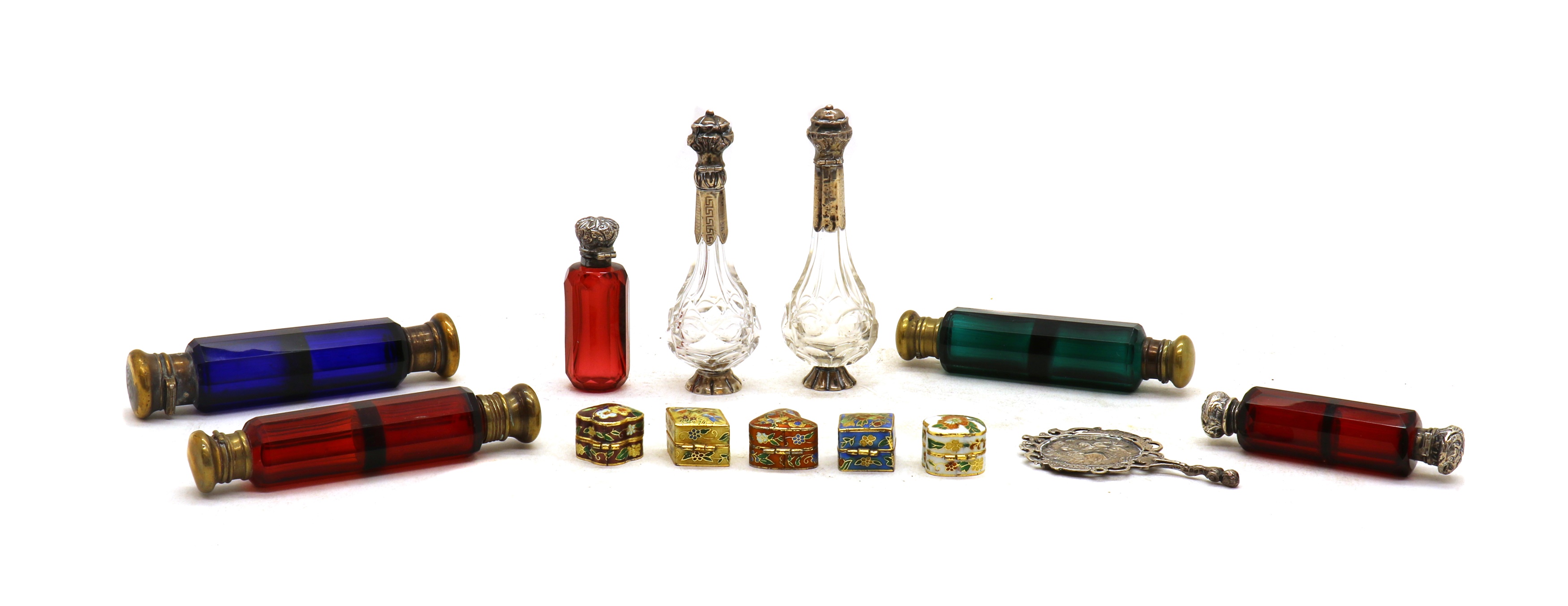 Lot 70 - A collection of scent bottles