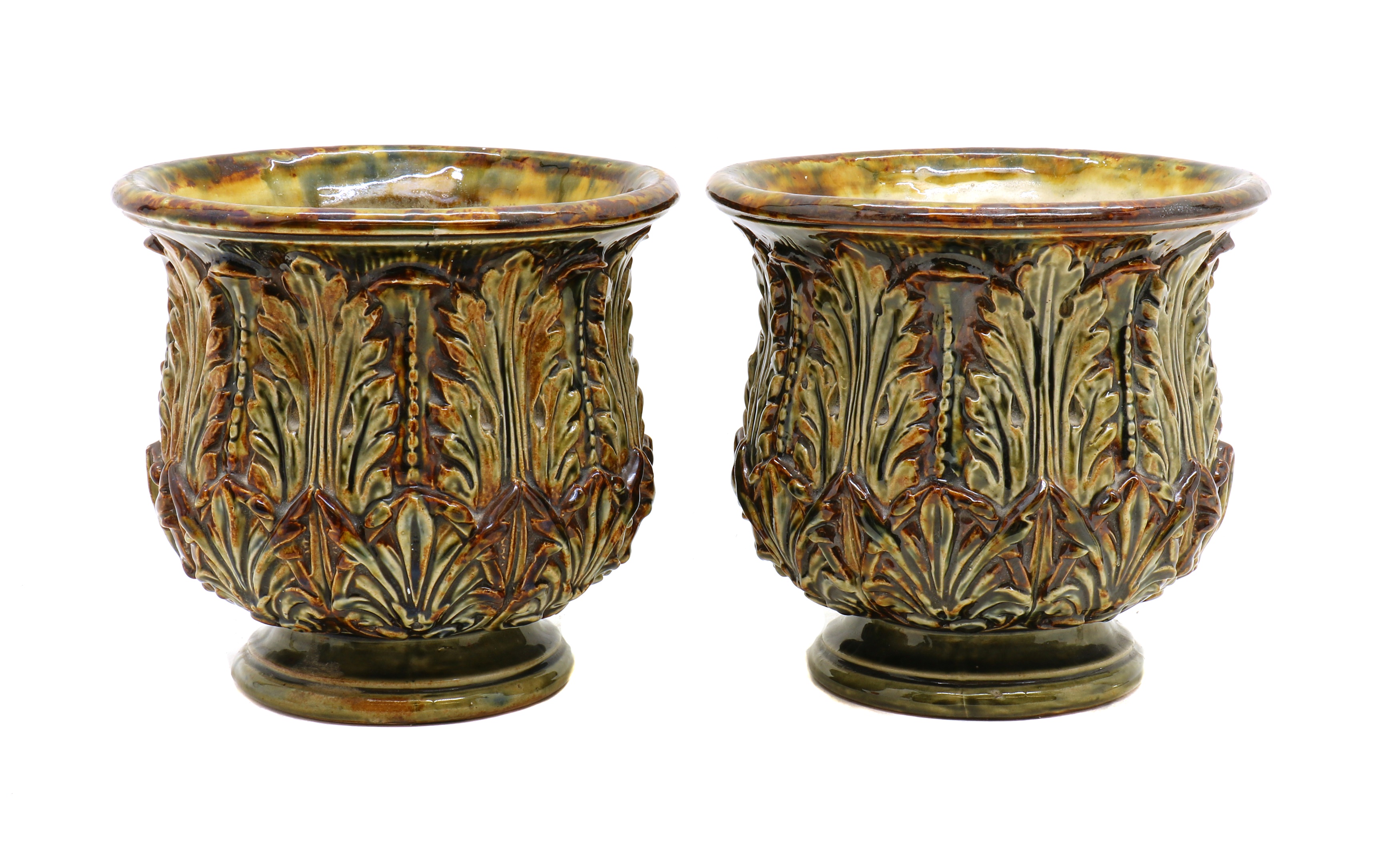 Lot 105 - A pair of J. Stiff and Sons stoneware