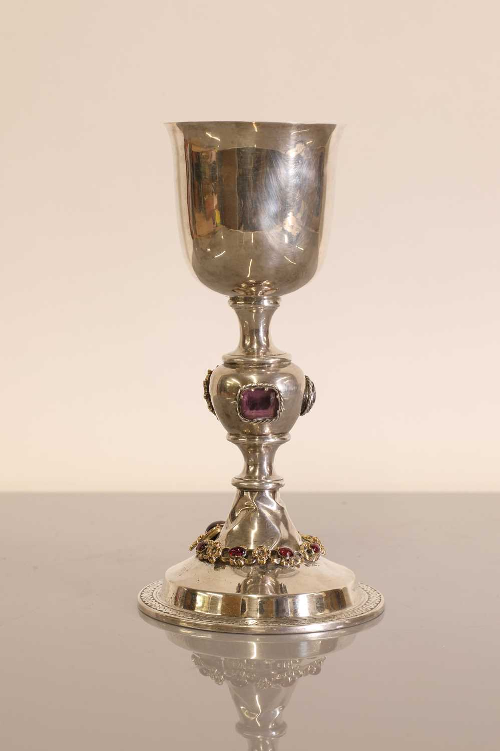 Lot 145 - An Edward VIII ecclesiastical silver chalice,