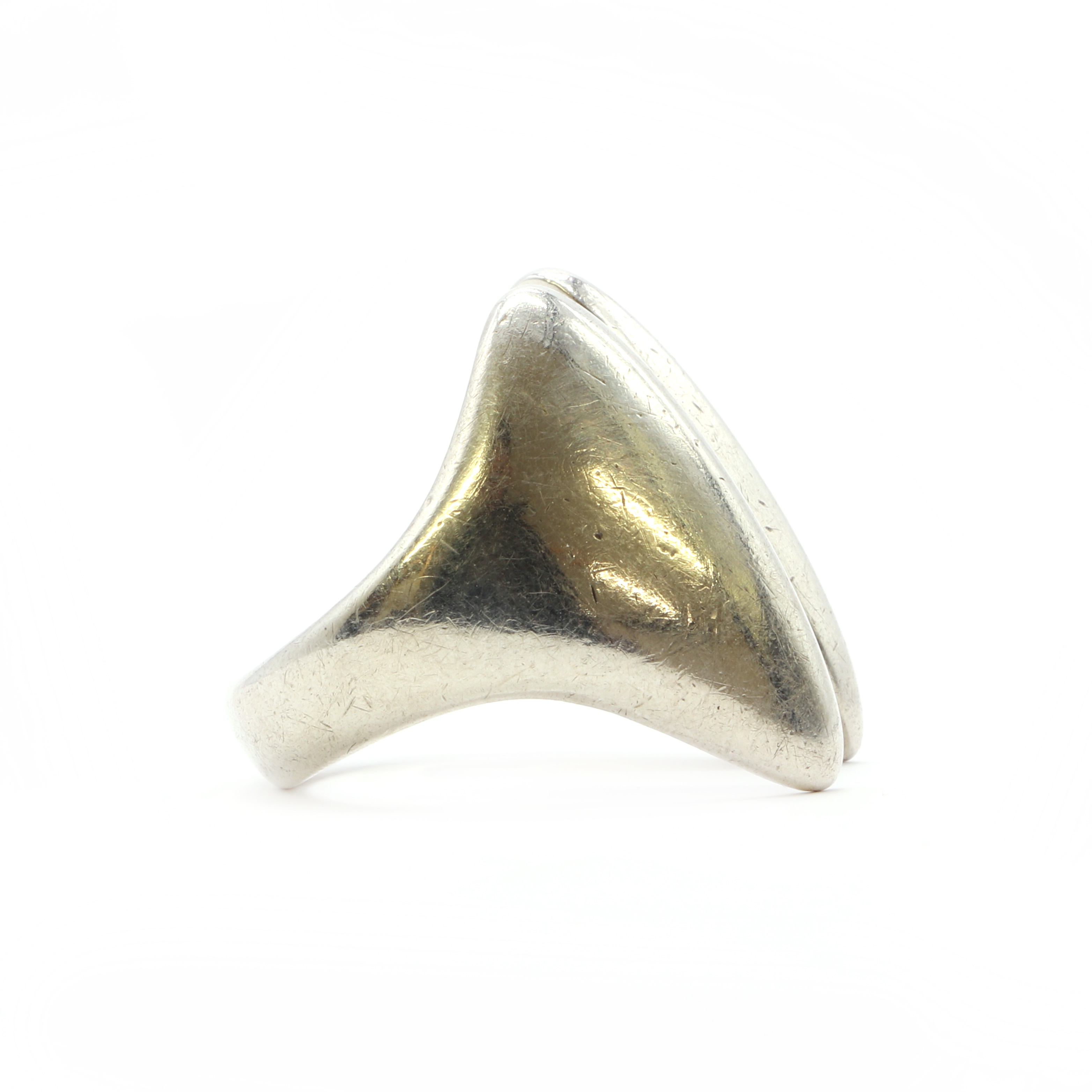 Lot 141 - A silver ring by Hans Hansen,