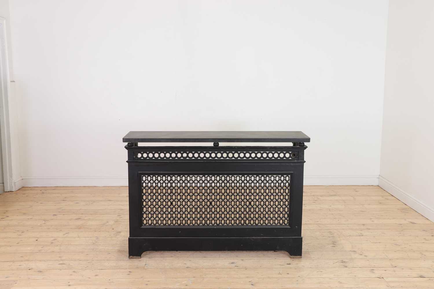 Lot 313 - A Victorian-style cast iron radiator cover,