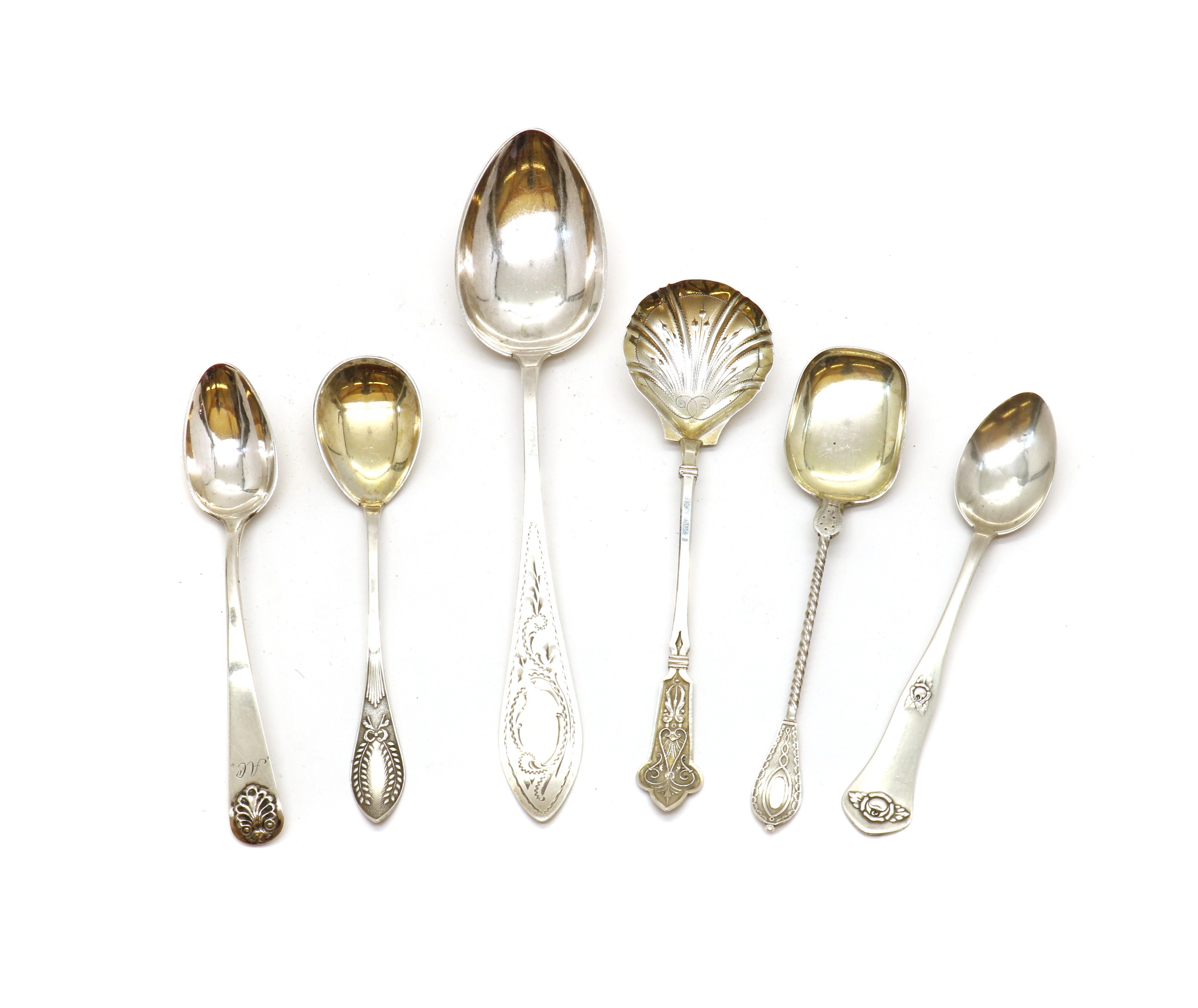 Lot 104 - A collection of Danish and Norwegian silver