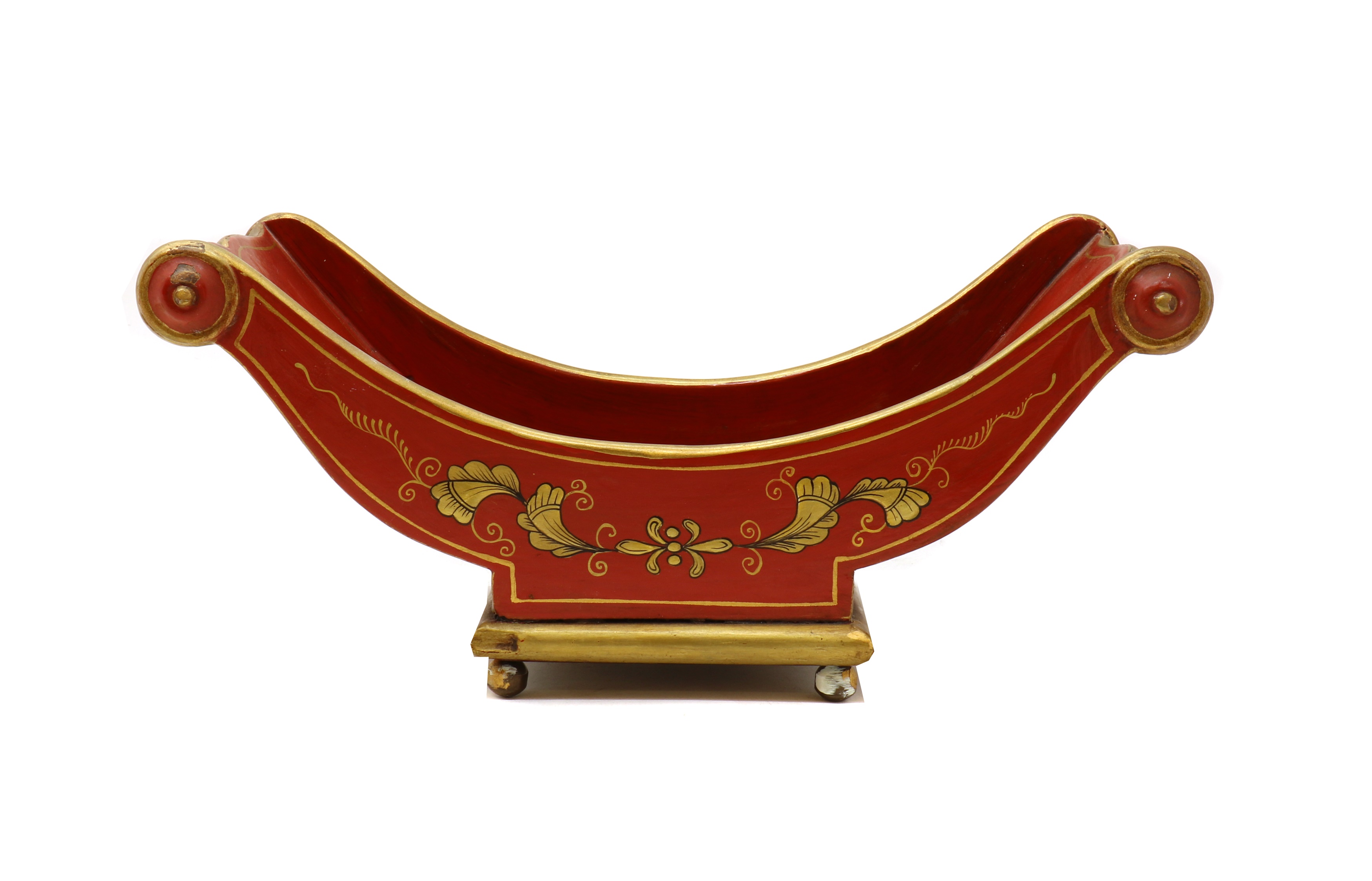 Lot 203 - A Regency lacquered cheese coaster,
