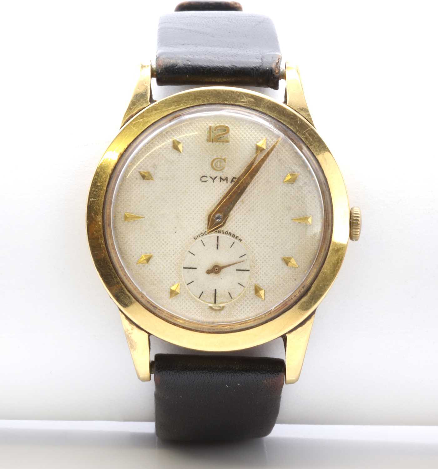 Lot 518 - A gentlemen's 18ct gold Cyma mechanical