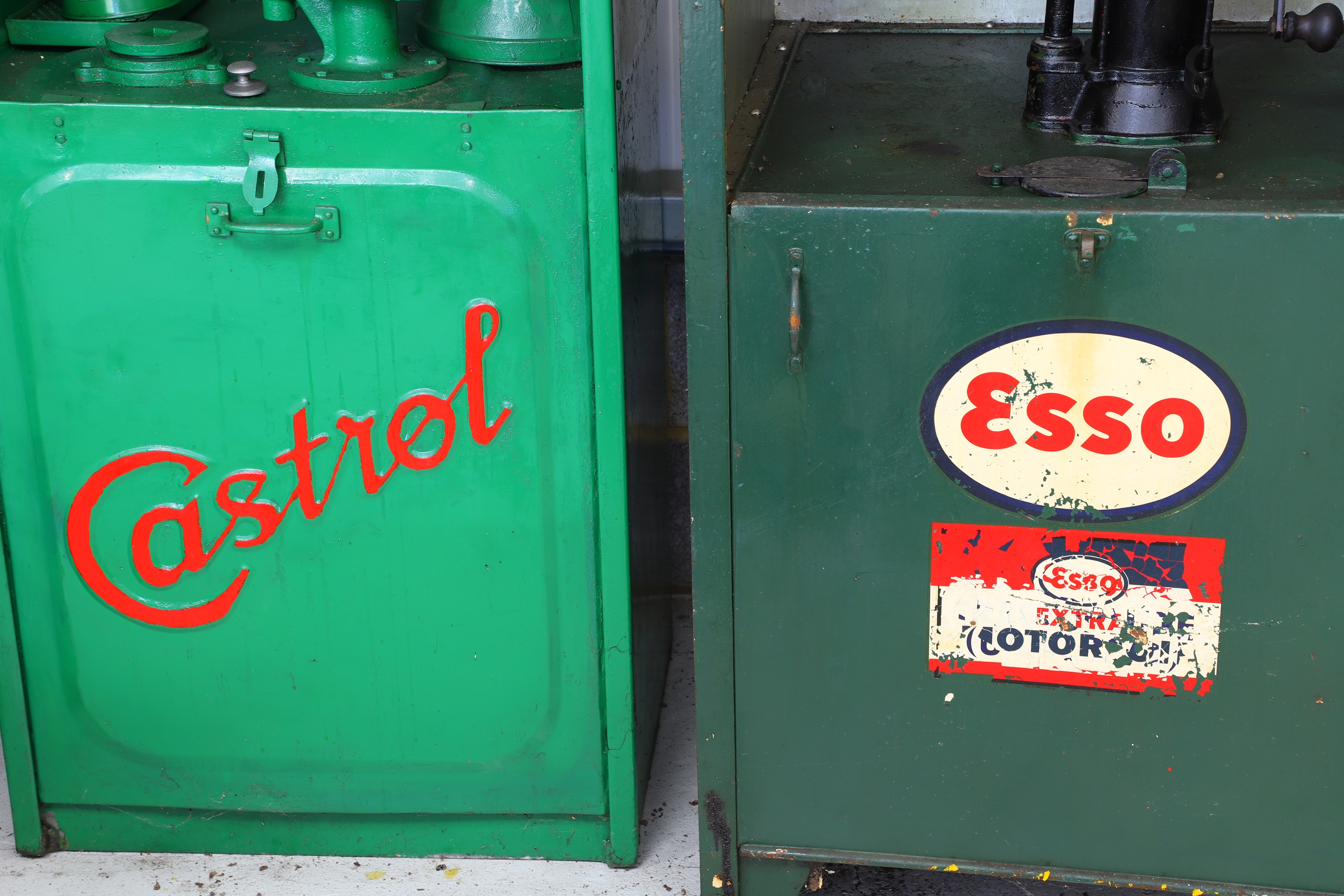 Lot 10 - A Castrol oil cabinet,