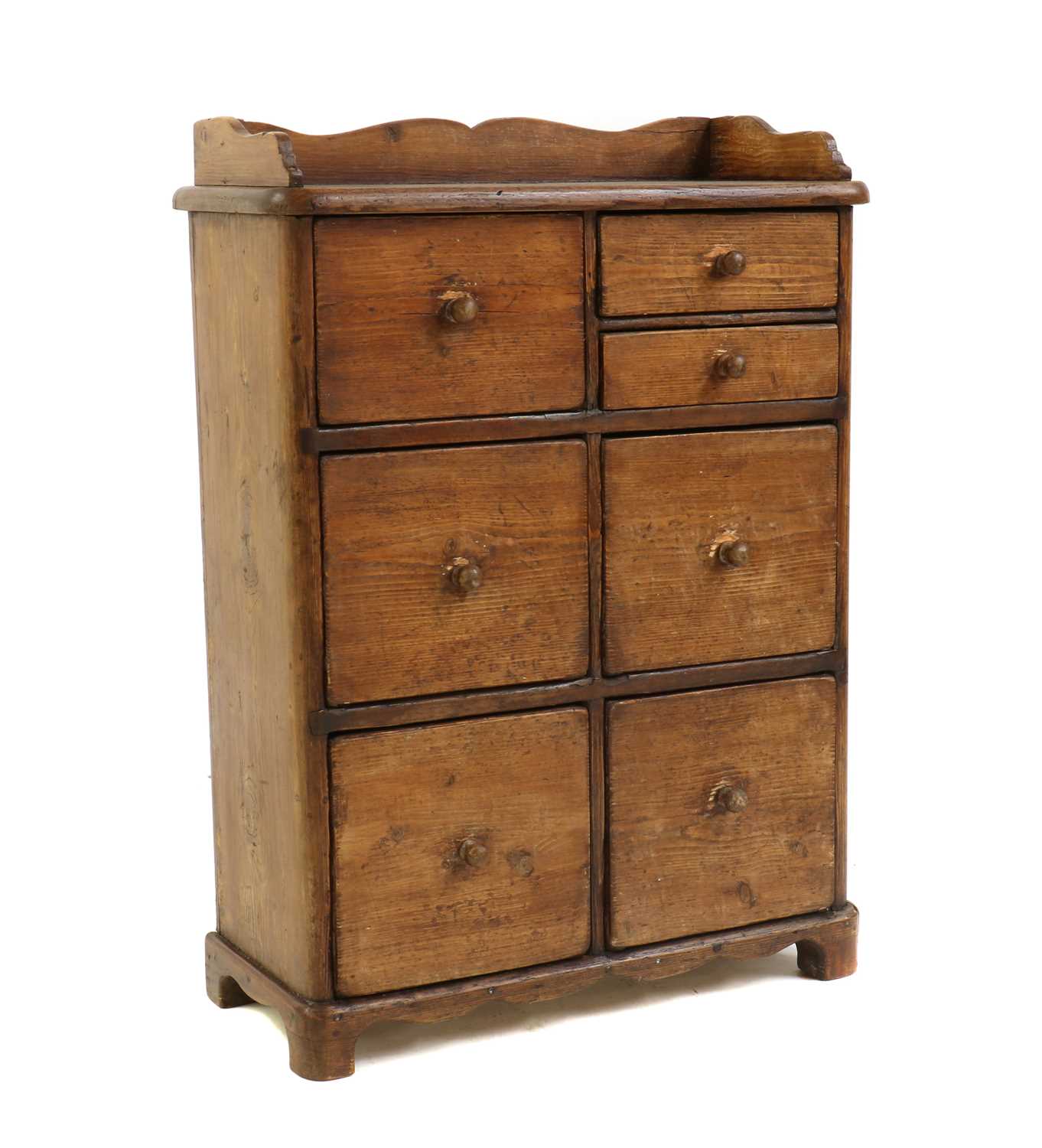 Lot 409 - A Swedish pine spice chest,