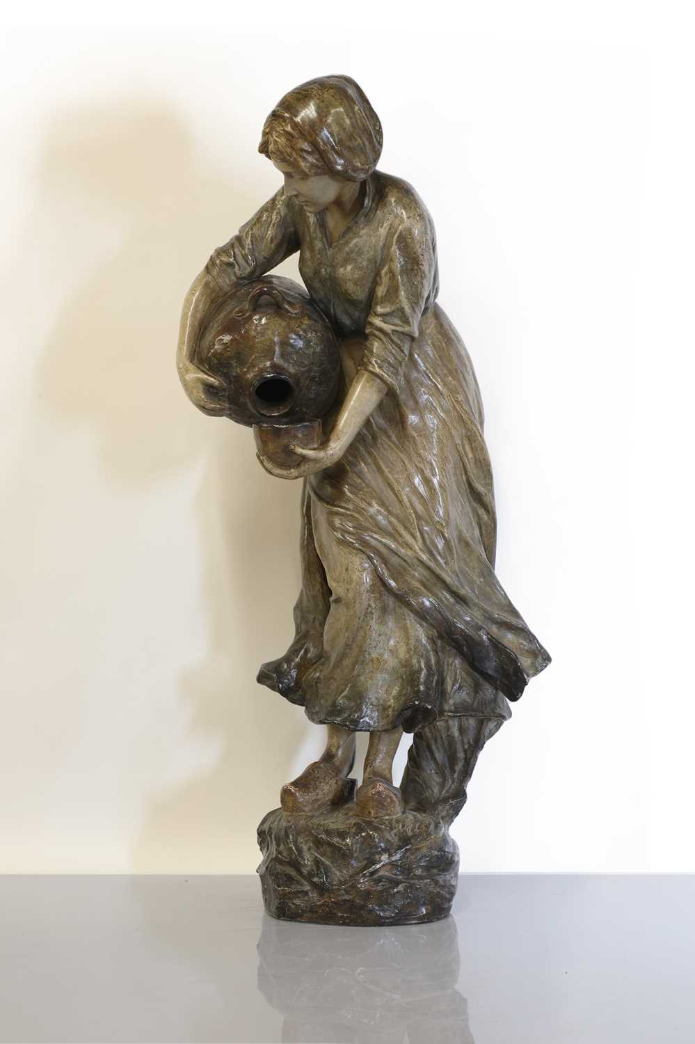 Lot 304 - A Goldscheider Art Nouveau terracotta figure,