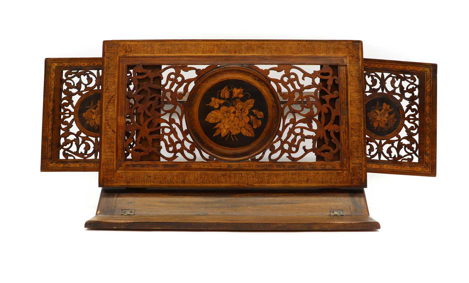 Lot 178 - A mahogany music stand,