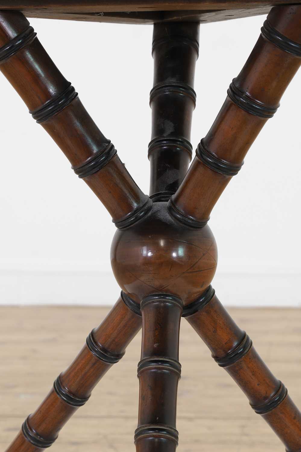 Lot 18 - A Victorian walnut and pine gypsy table,