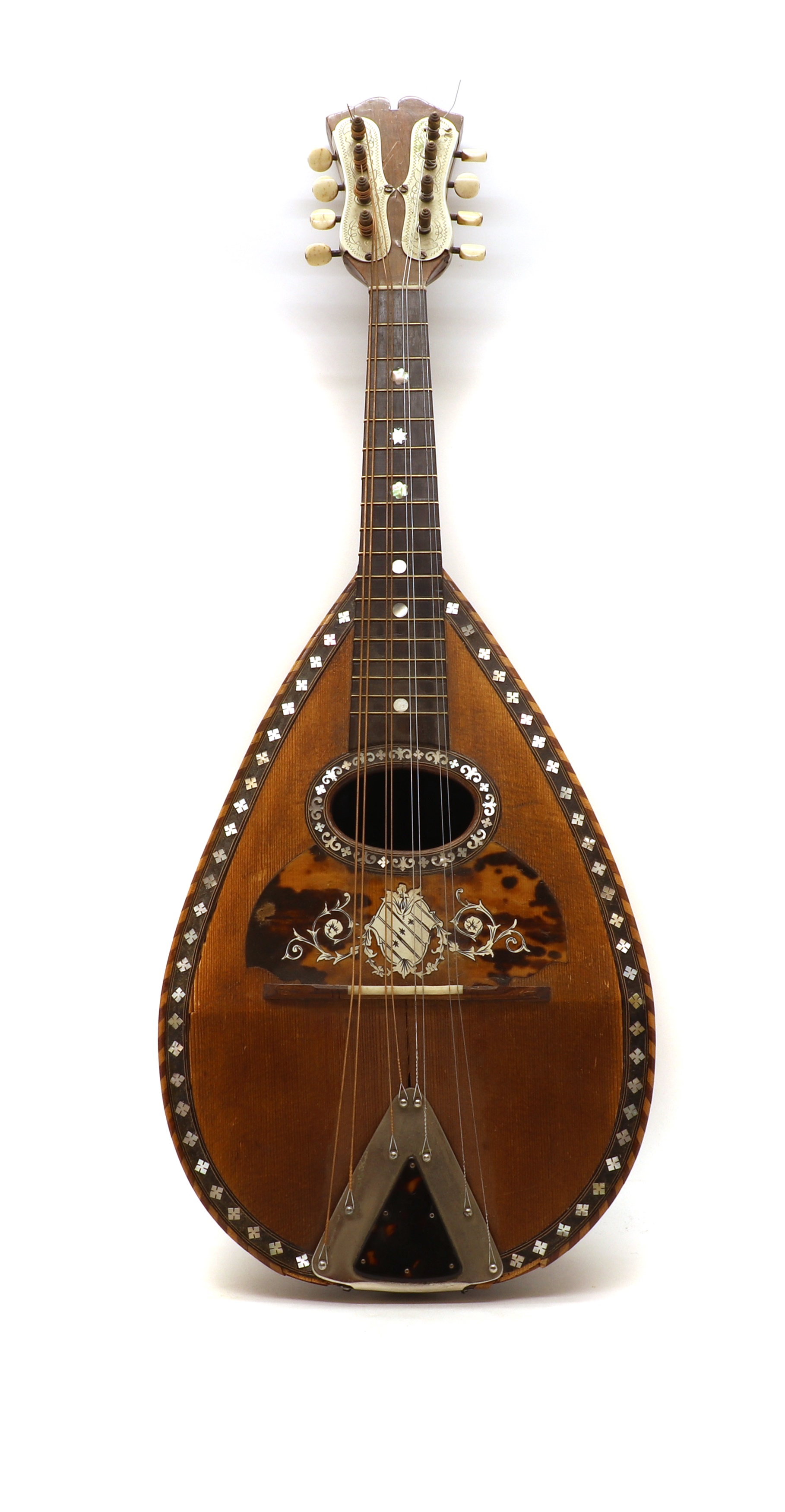 Lot 288 - A Neapolitan style bowl back mandolin,