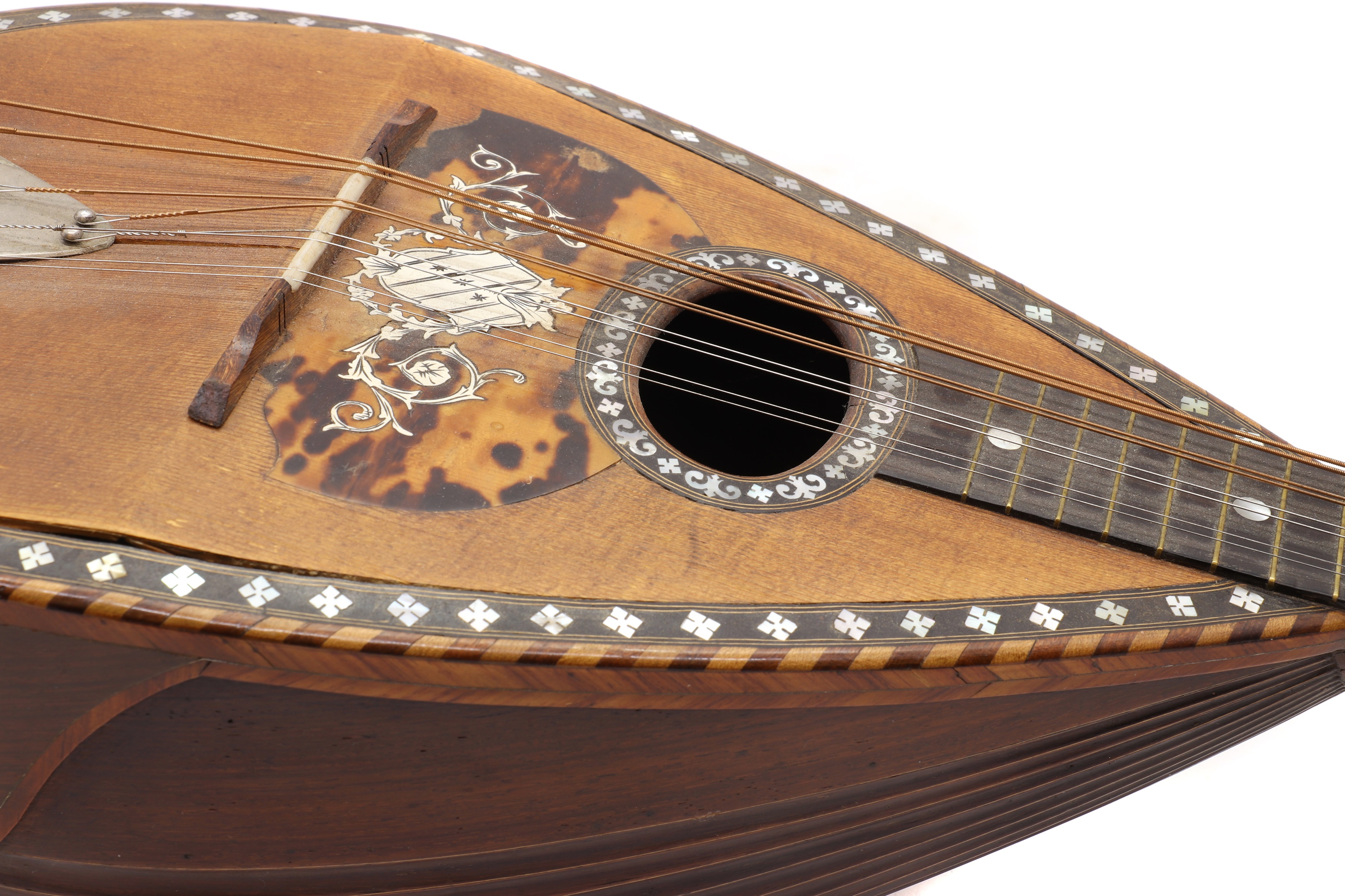 Lot 288 - A Neapolitan style bowl back mandolin,