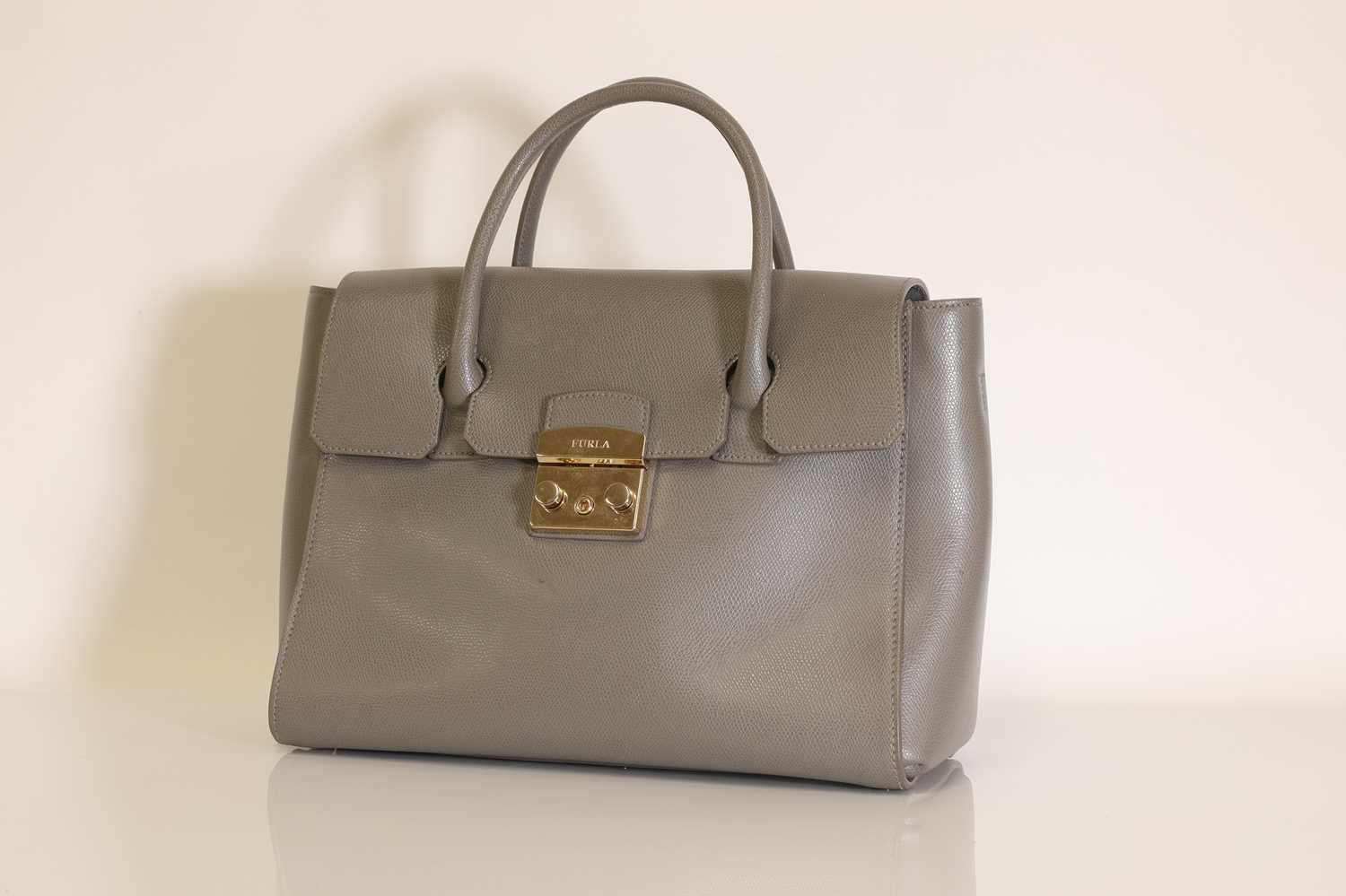 Lot 326 - A grey Furla handbag,