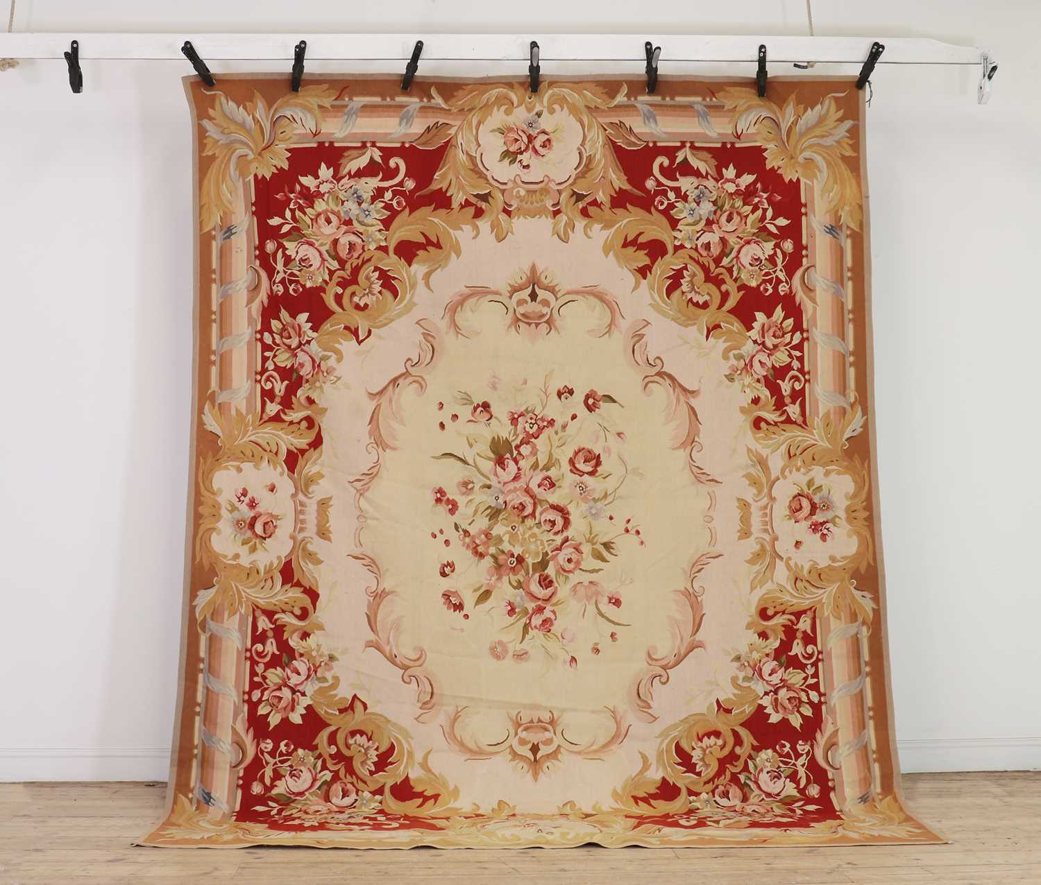 Lot 375 - An Aubusson style carpet,