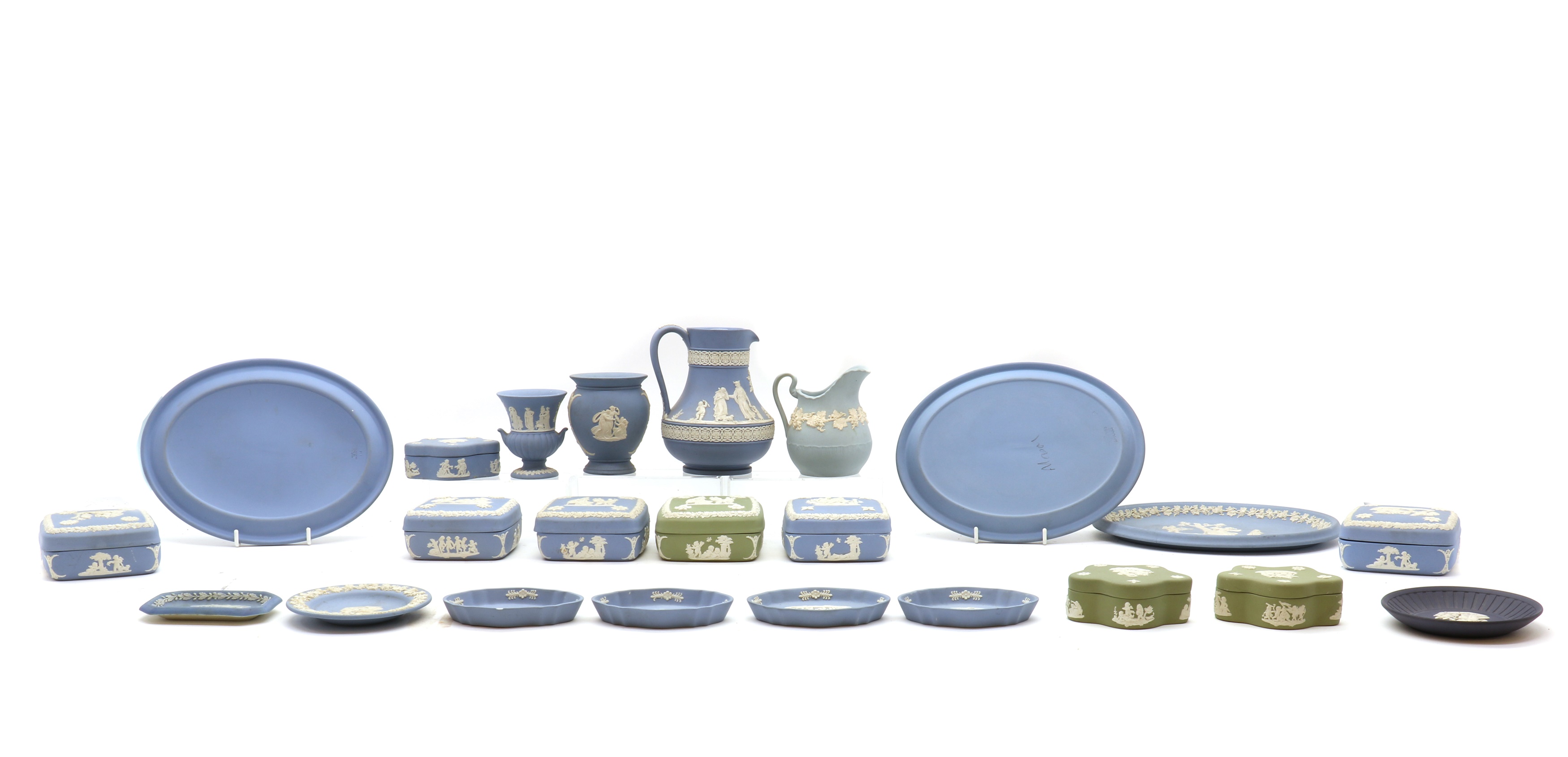 Lot 182 - A collection of Wedgewood Jasperware,