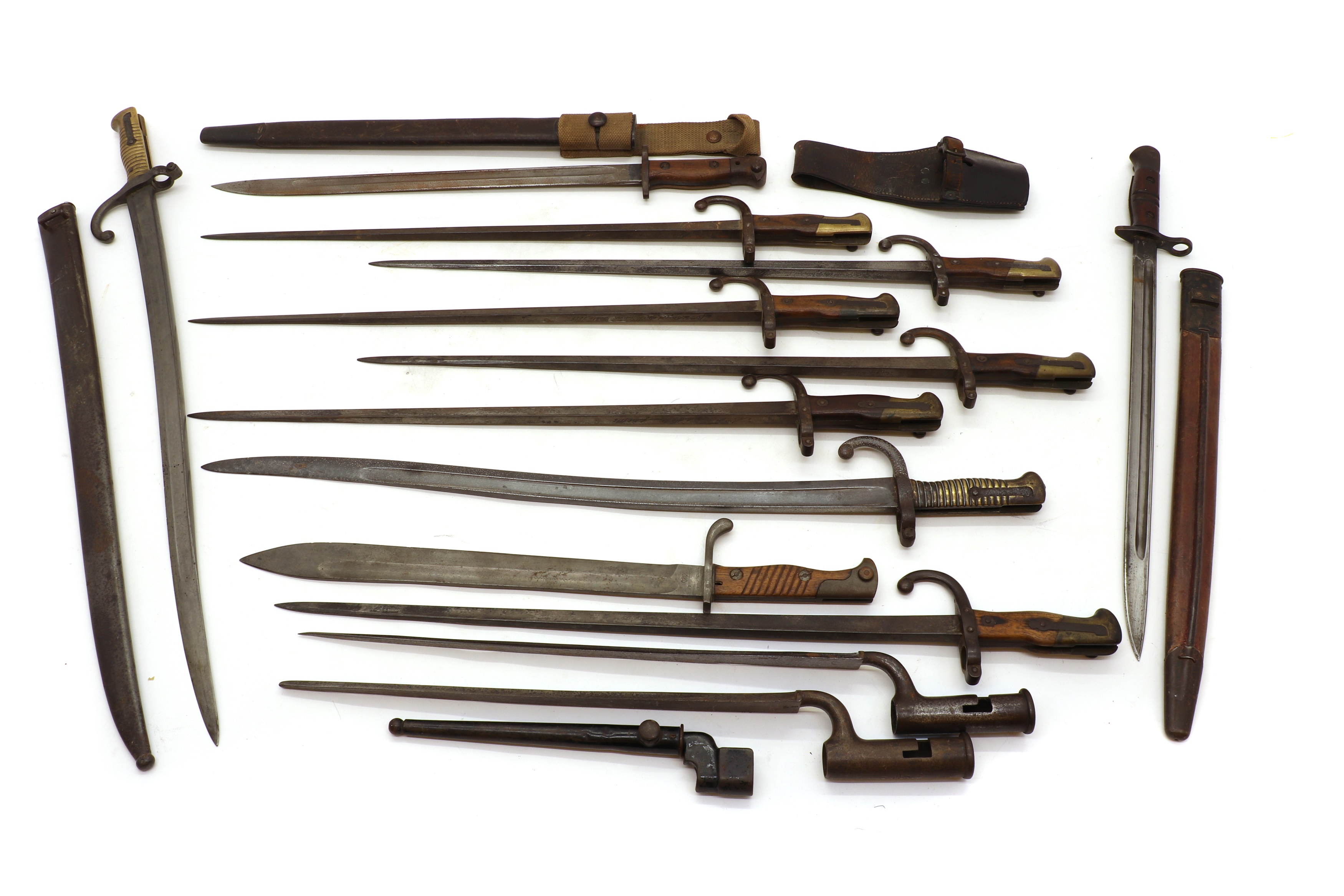 Lot 83 - A large group of bayonets,