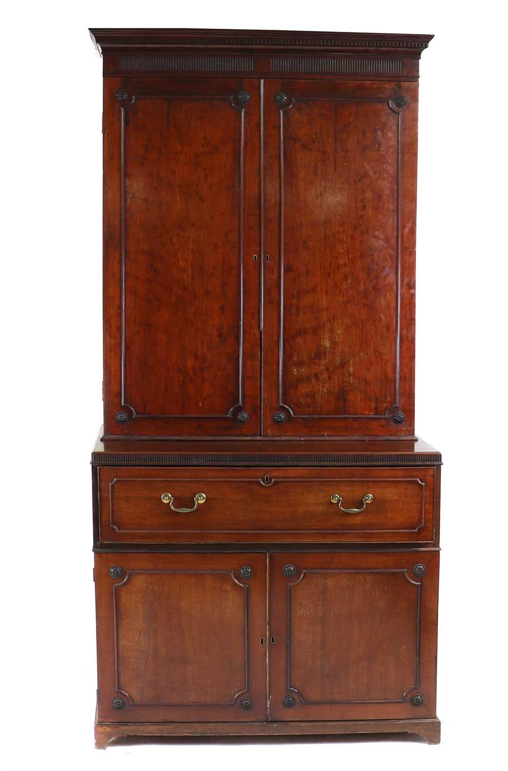 Lot 363 - A mahogany estate cabinet,