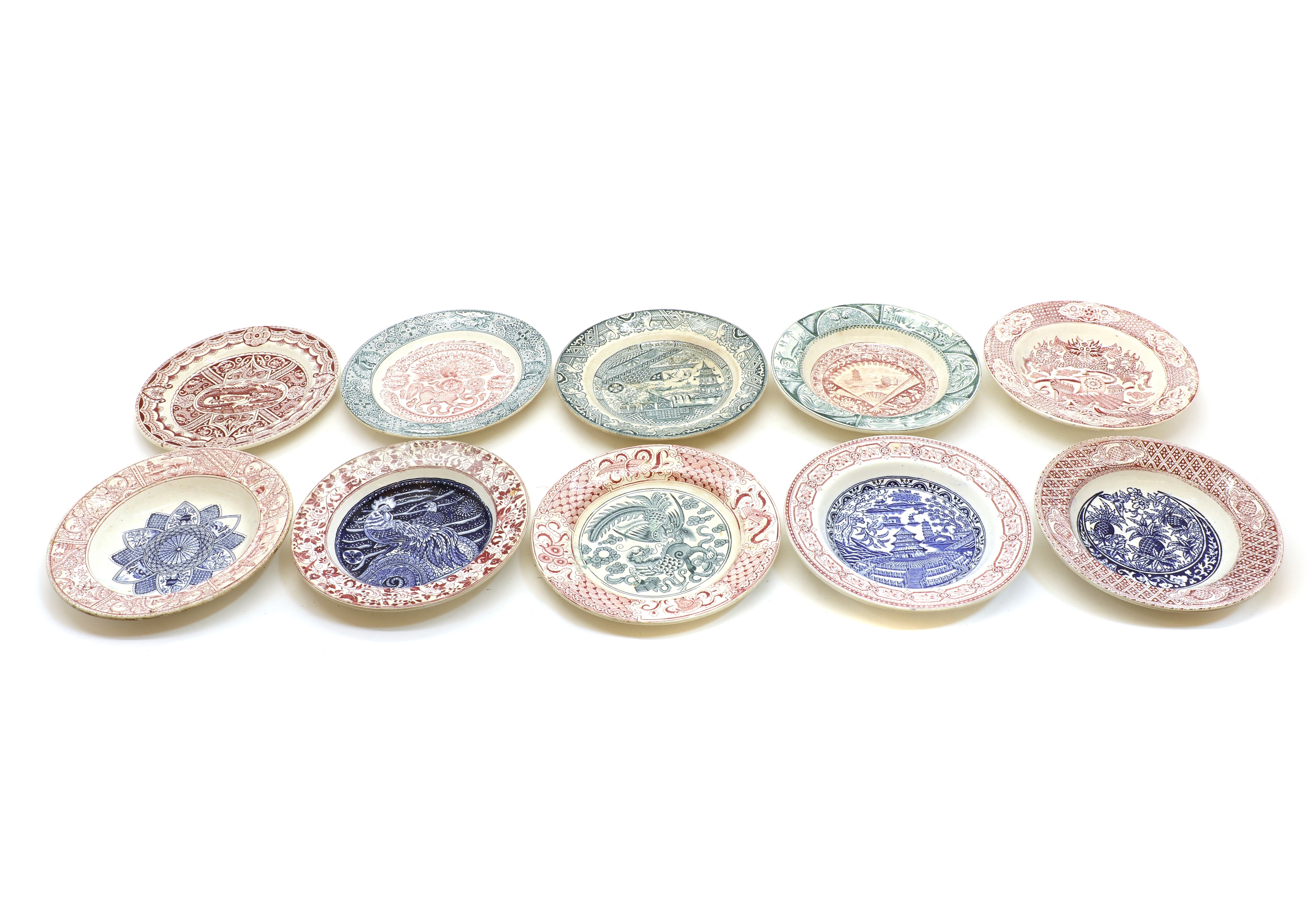 Lot 203 - A set of ten J. & M.P. Bell Co export ware